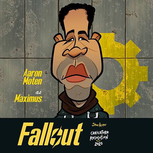 Caricatures by Steve - Aaron Moten (Maximus) Caricature