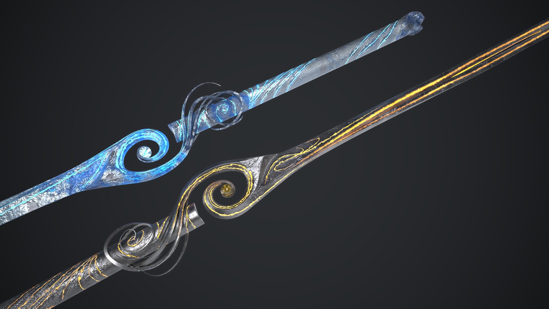 ArtStation - Long Fantazy Sword Melee Weapon