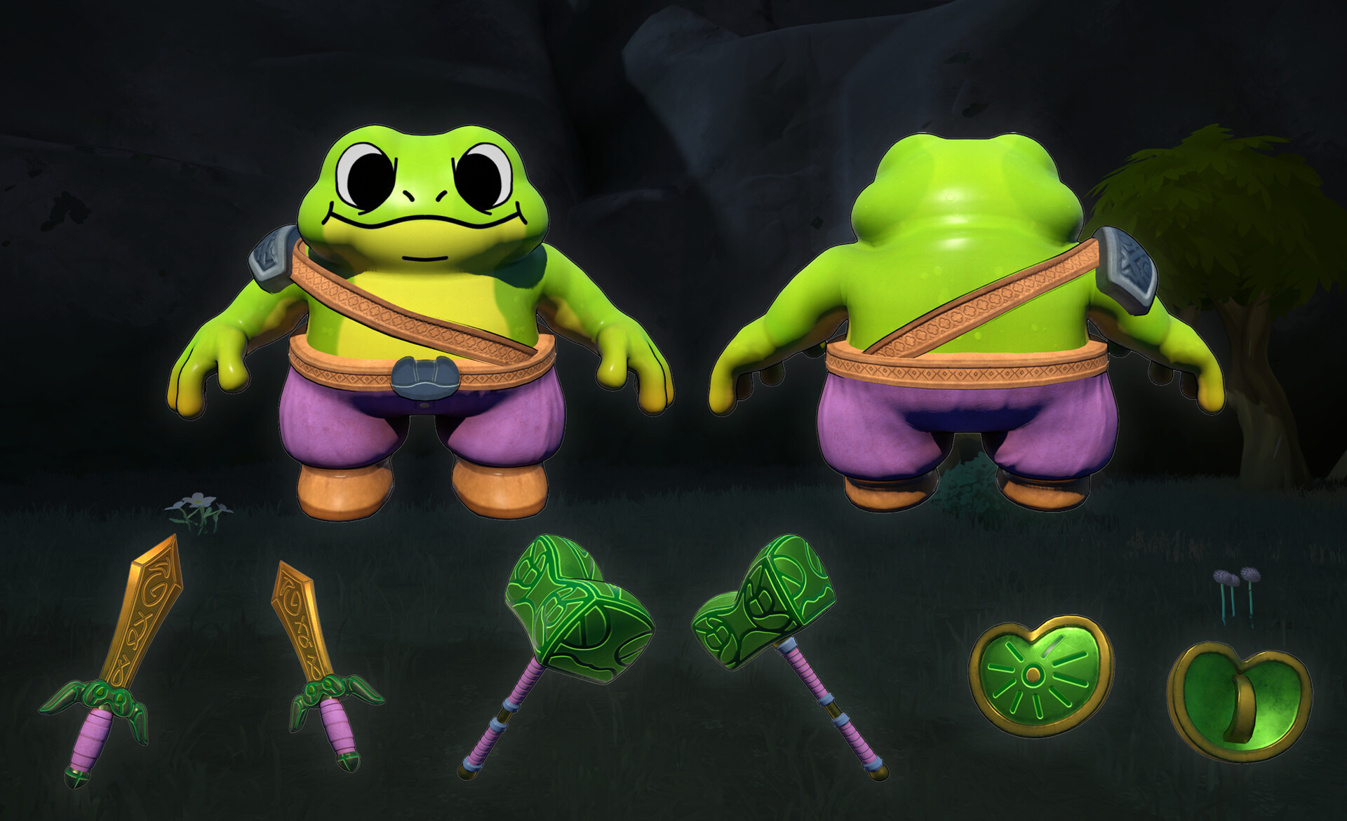 Immy's Art - Arena Tails - Stylized Frog Knight