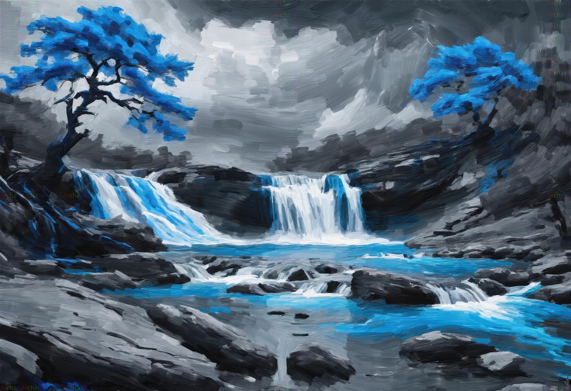 ArtStation - This waterfall always steals the show—literally!