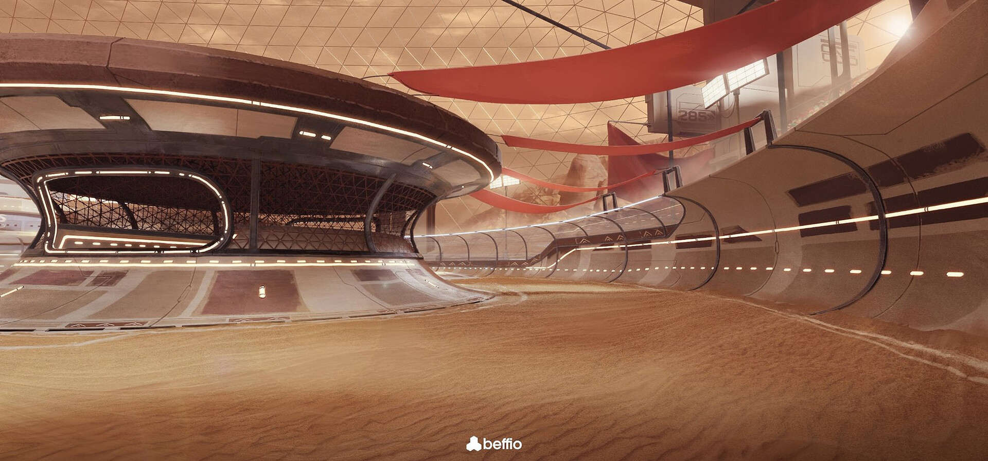 ArtStation - Dust Dome Driving Arena - Keys and Callouts II