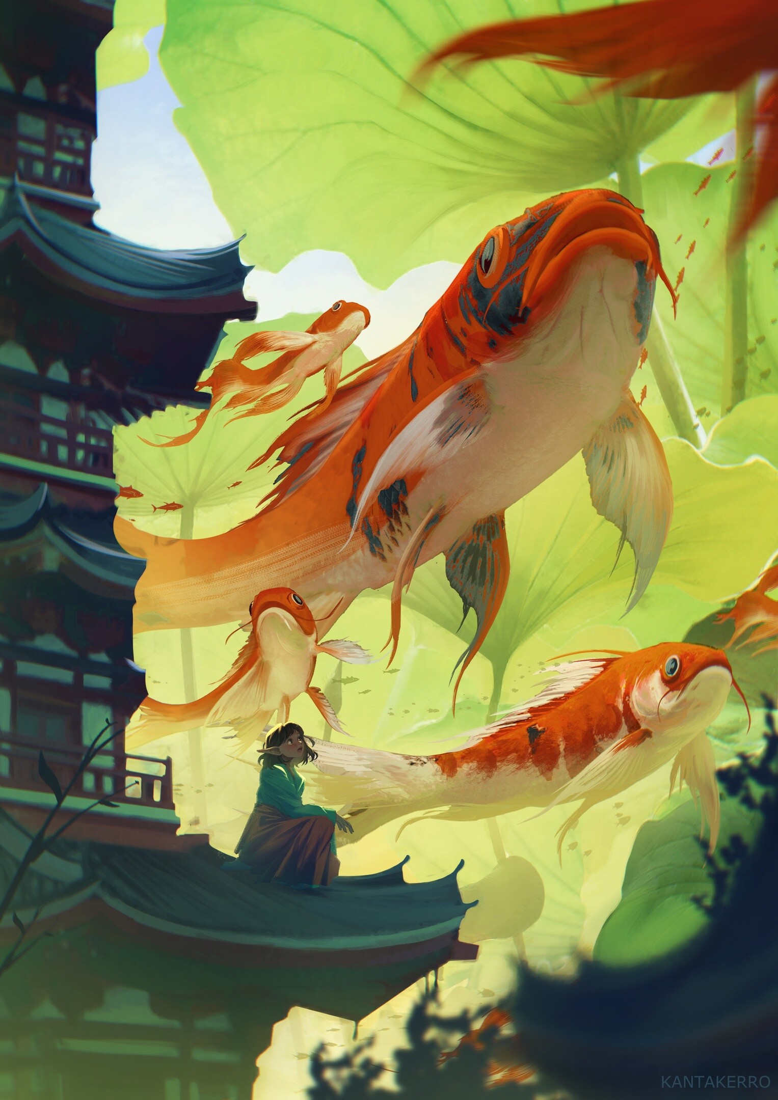 ArtStation - Koi fish