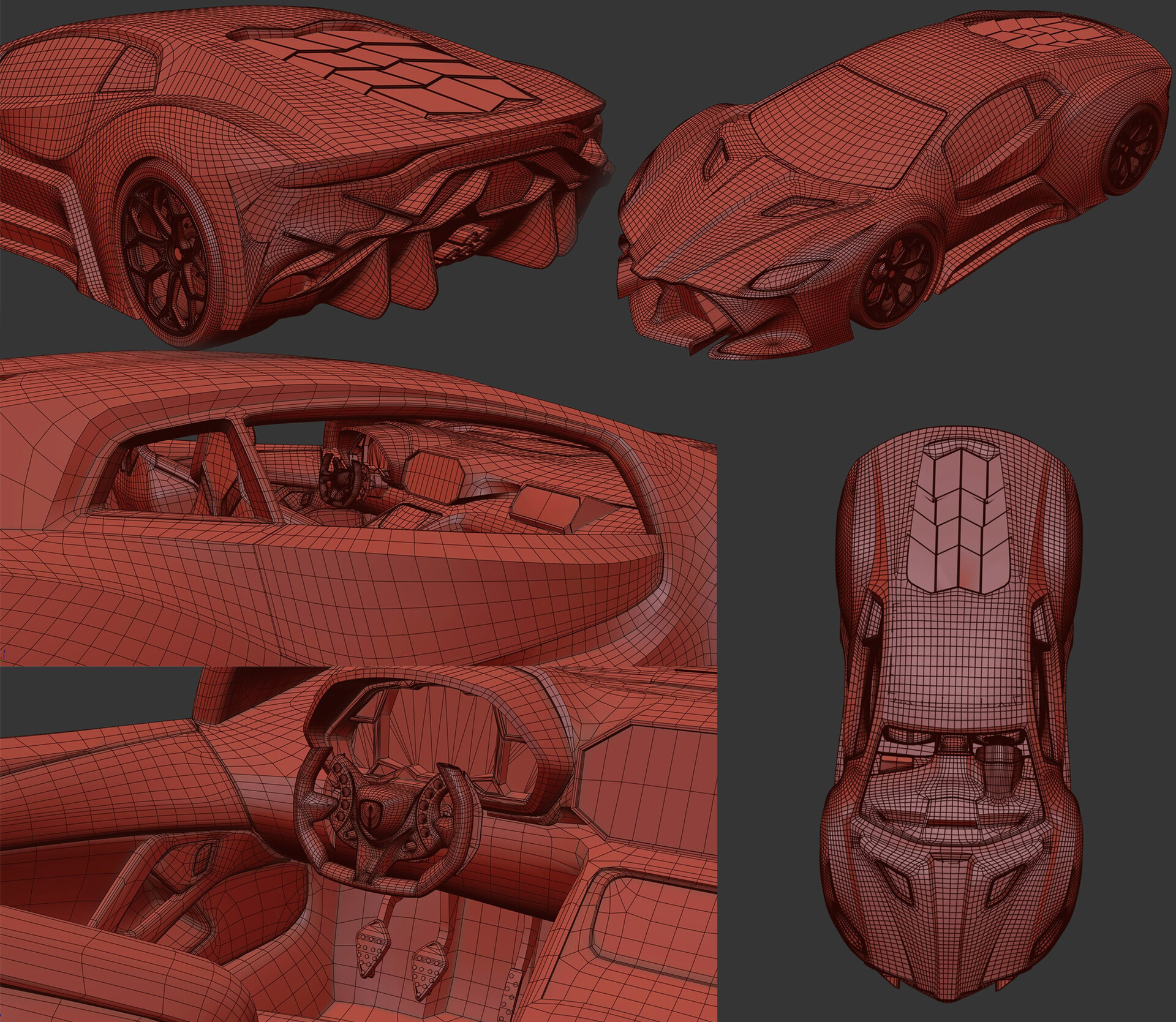 ArtStation - Hybrid SuperCar Model