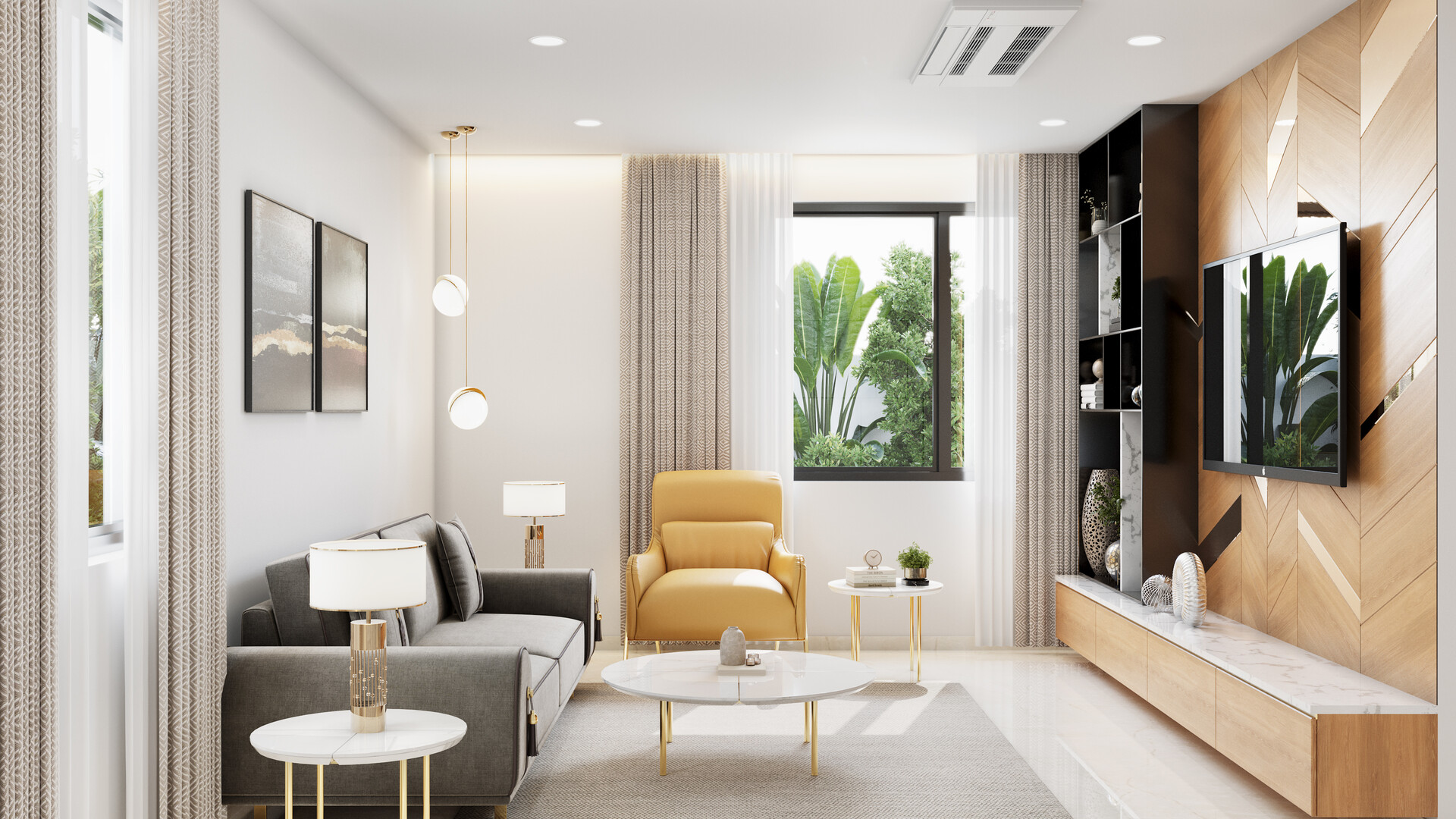 ArtStation - Living Room 3D Render