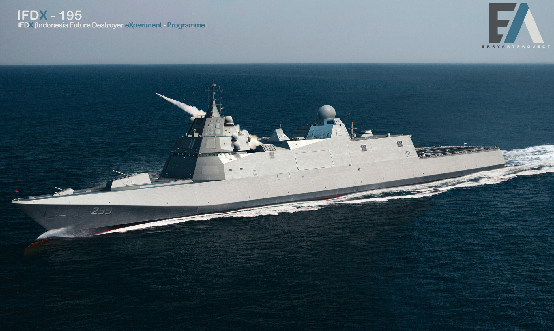 futuristic destroyer ship