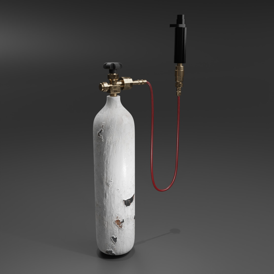 ArtStation - Captive Bolt Pistol of Anton Chigurh | No Country for Old Men