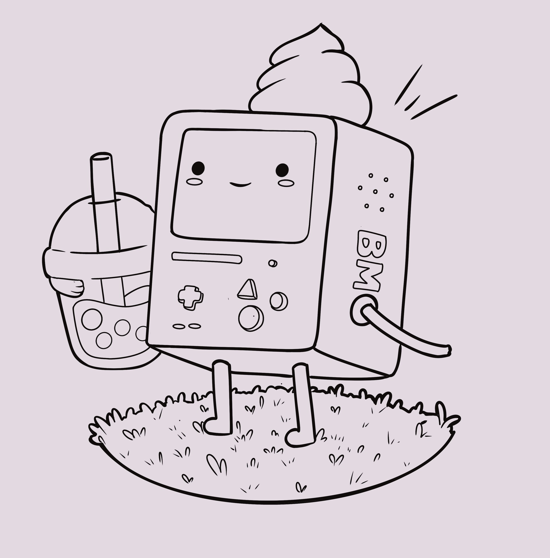 adventure time coloring pages bmo