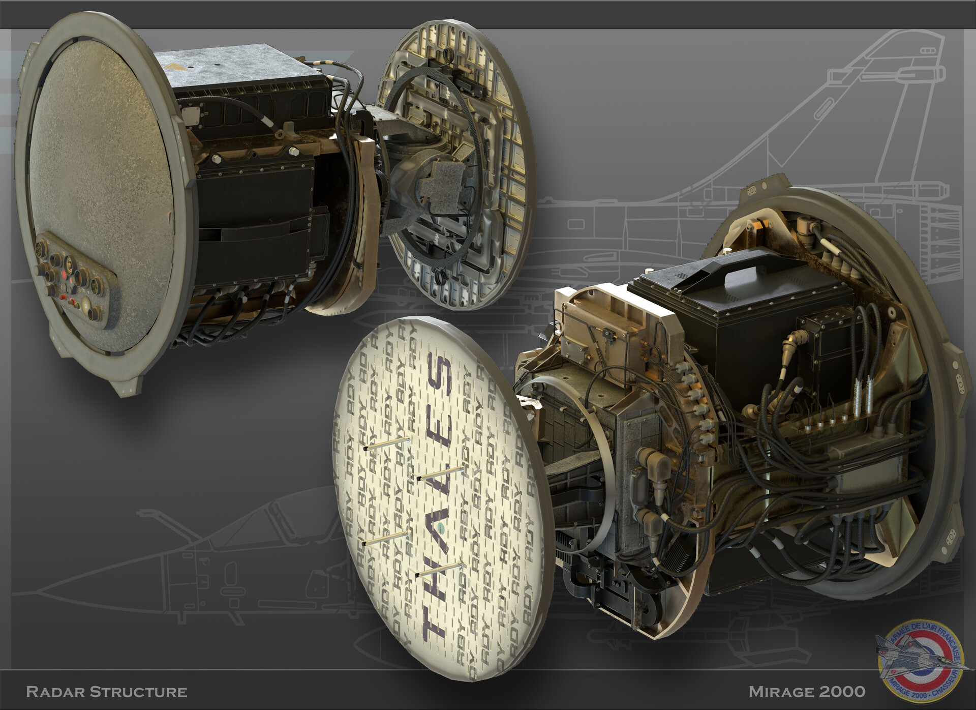 ArtStation - Radar Structure (Mirage 2000)