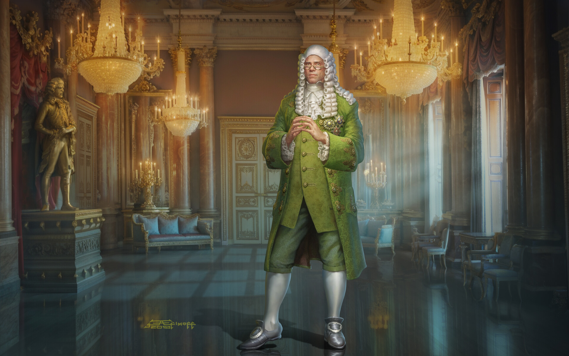 ArtStation - Judge Victor Farrell. Ace of spades.