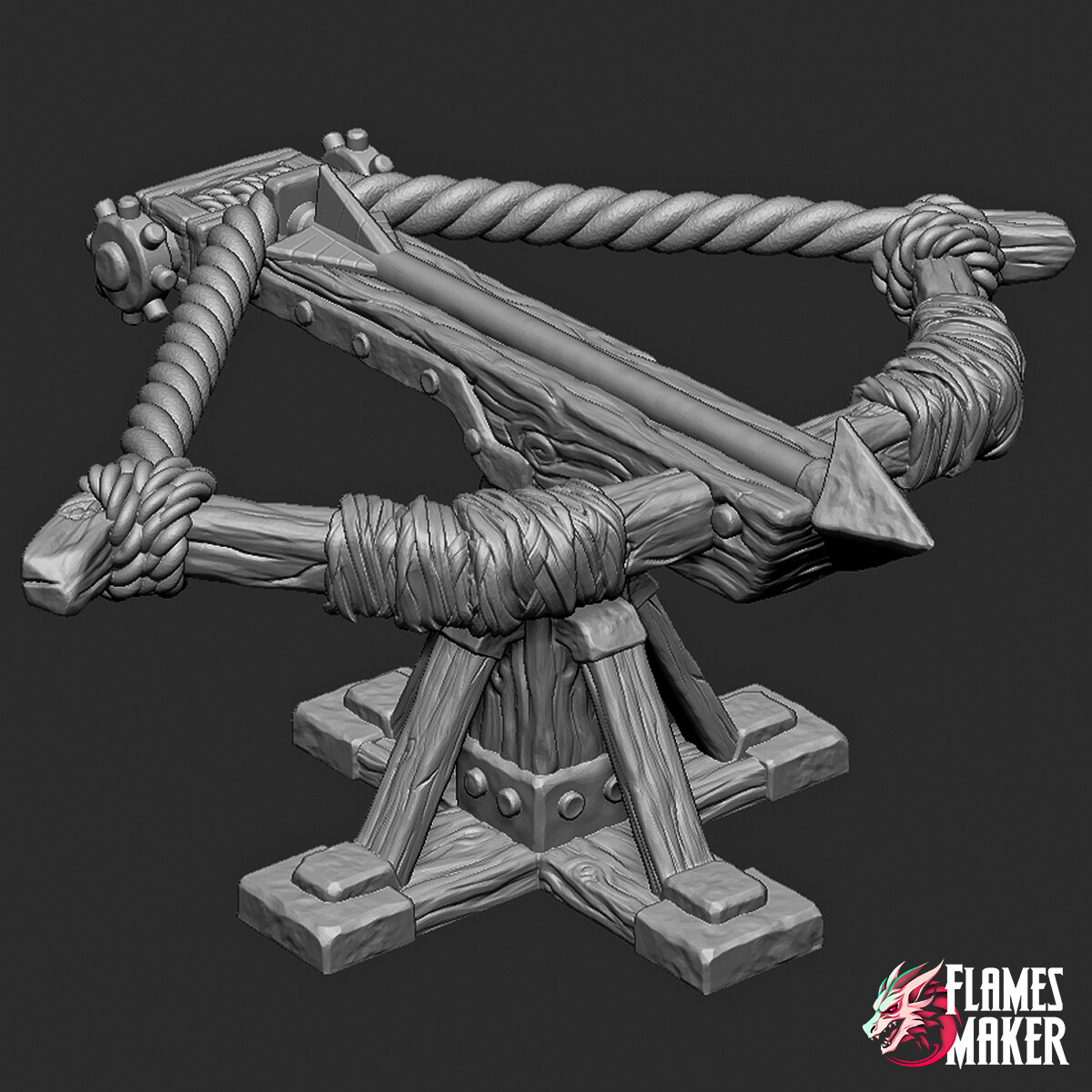 ArtStation - The Ballista I made for the Flames Maker Welcome Pack