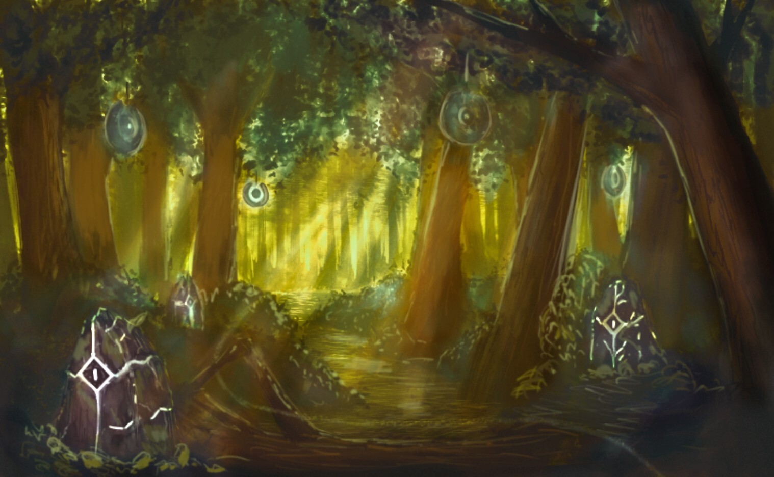 ArtStation - Training forest _ Concept art