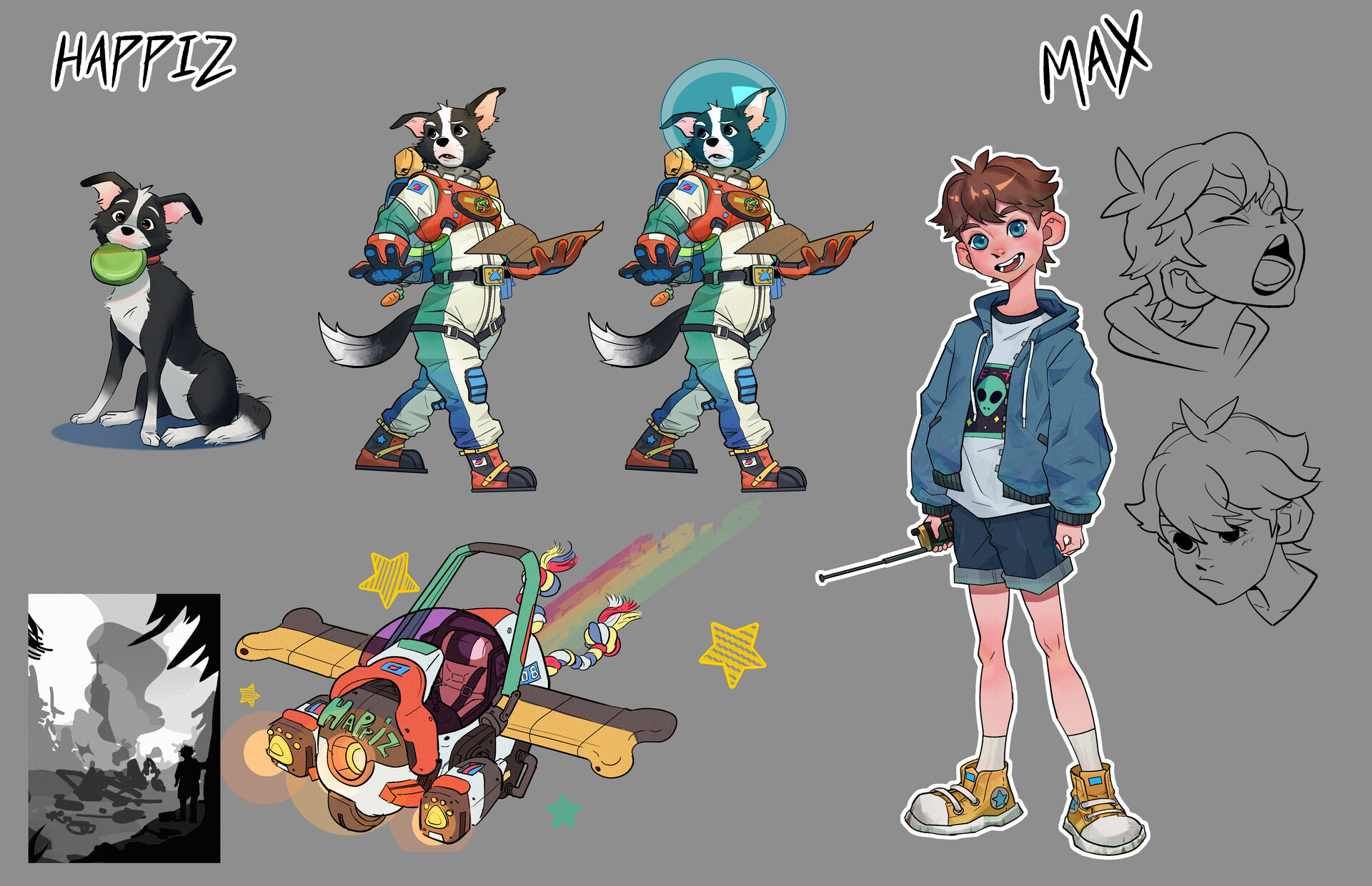 ArtStation - Cosmo Pup and the Boy