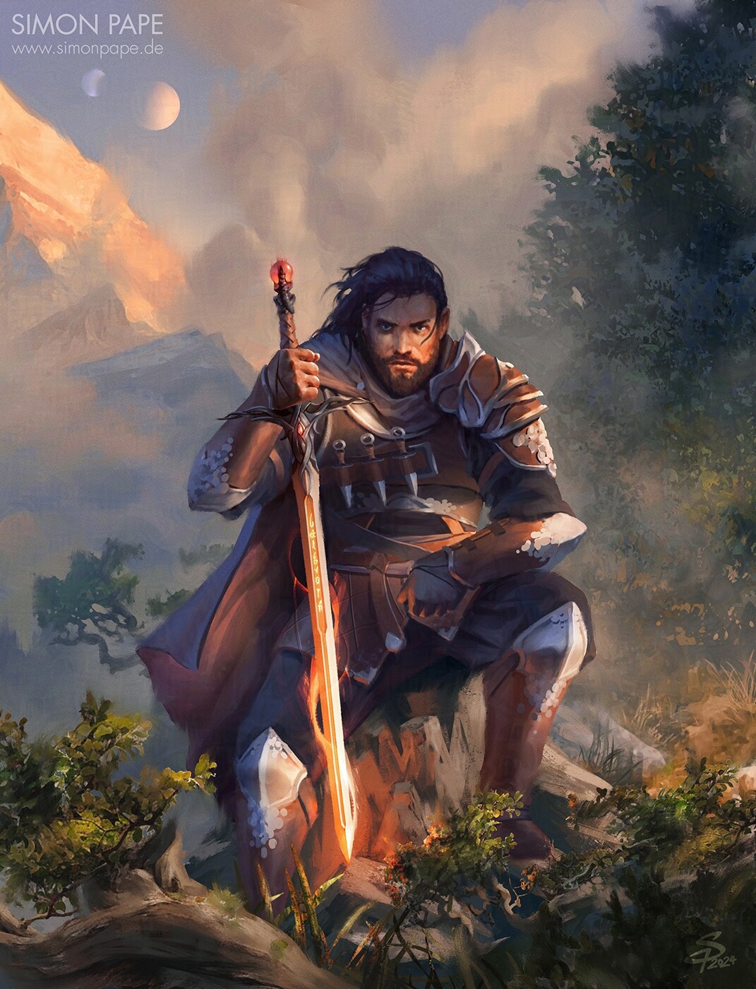 ArtStation - A Nameless Blade - Cover Art