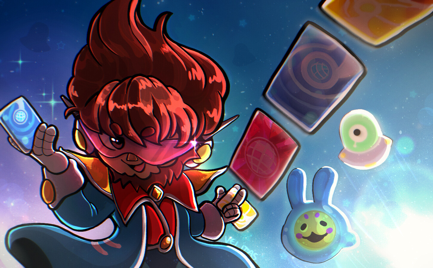 ArtStation - Chibi Space Groove Twisted Fate (fan concept TFT)