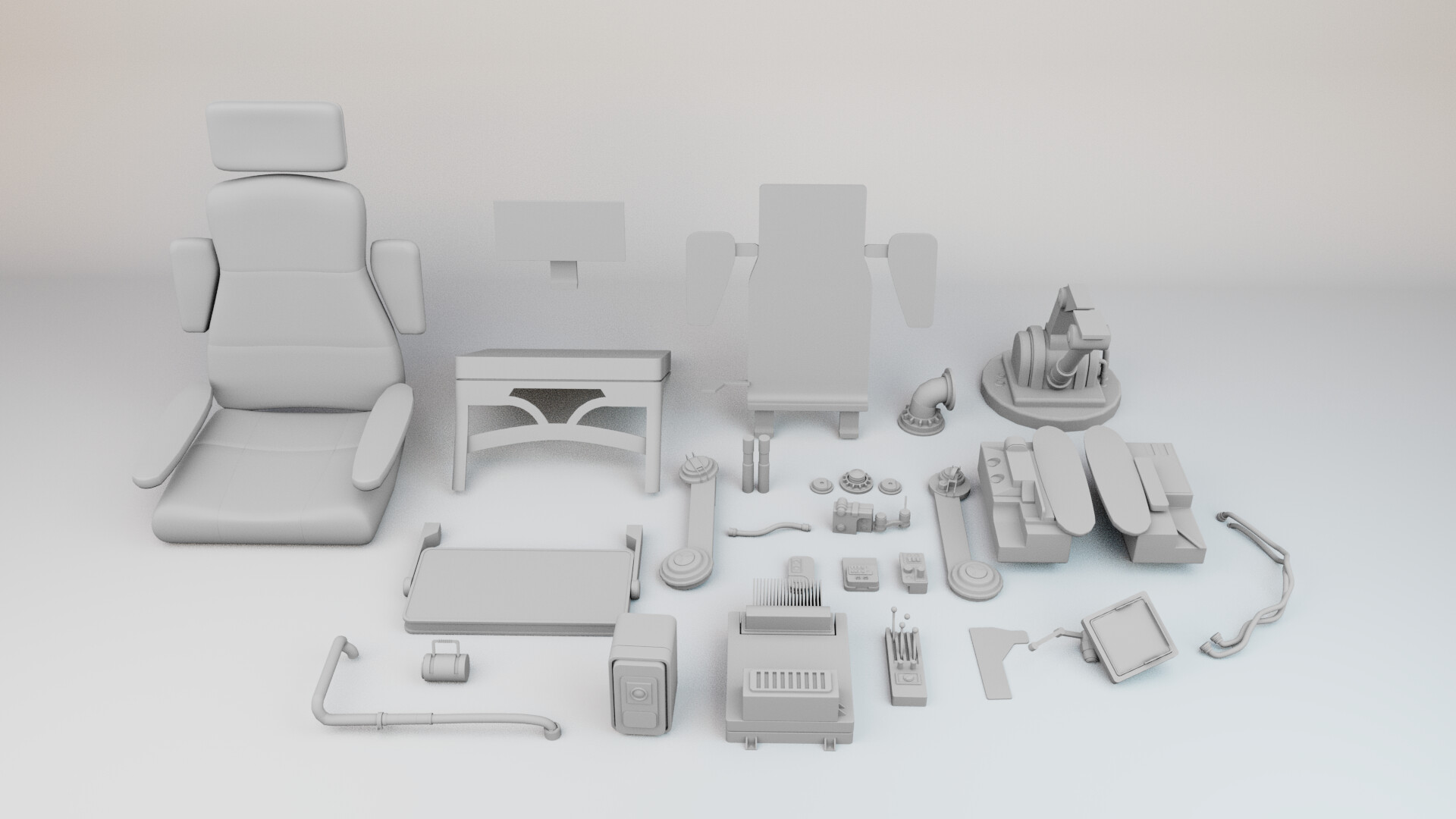 Neet Koladiya - Old Sci-Fi Command Chair