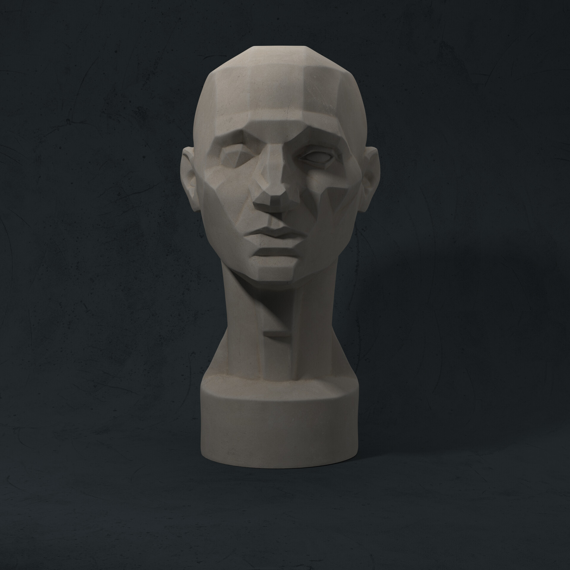 ArtStation - 人像块面练习_Planes of the Head