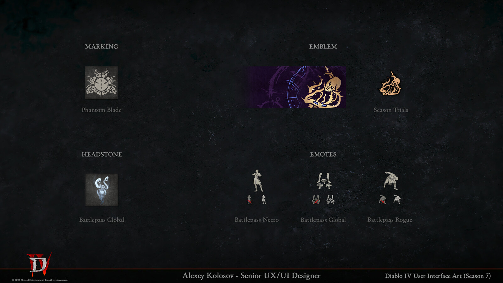 Alexey Kolosov - Diablo IV - Season 7 UI Art