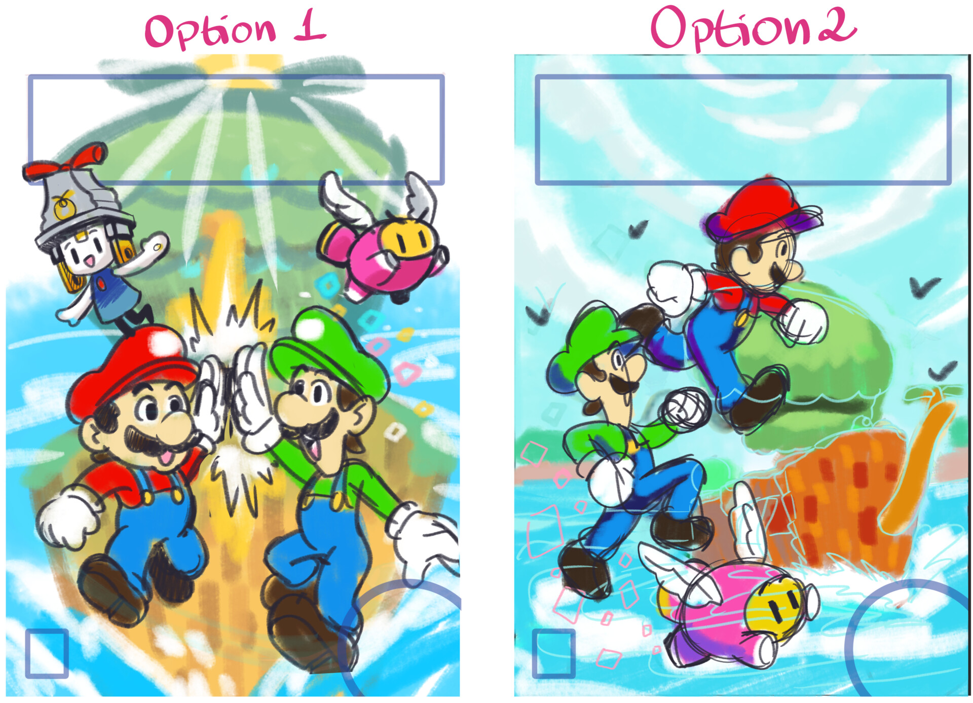 Raphaela Silva - -COMMISSION- Mario & Luigi: Brothership Cover