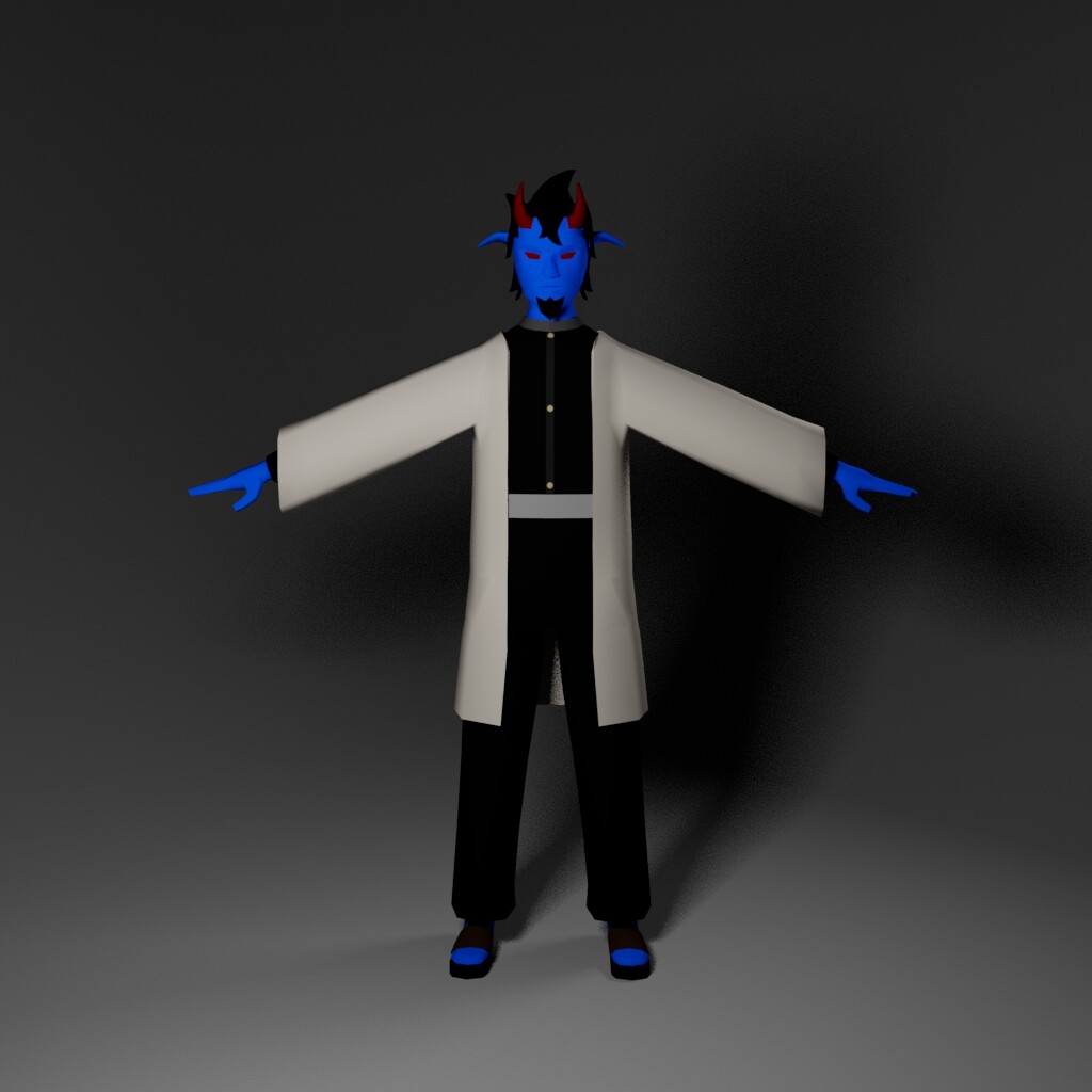 ArtStation - Azure Havoc - Blue Demon