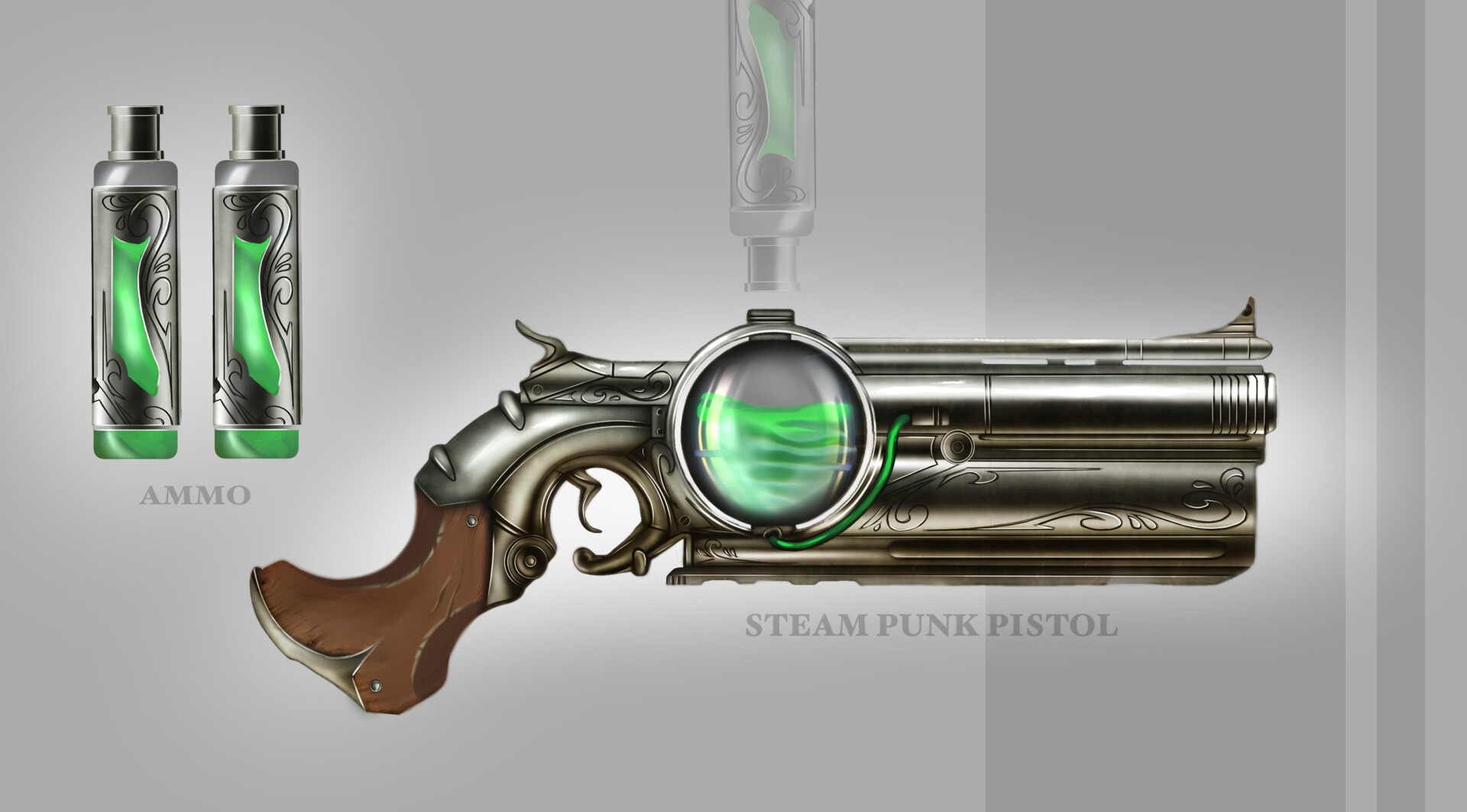 ArtStation - Steam Punk Pistol