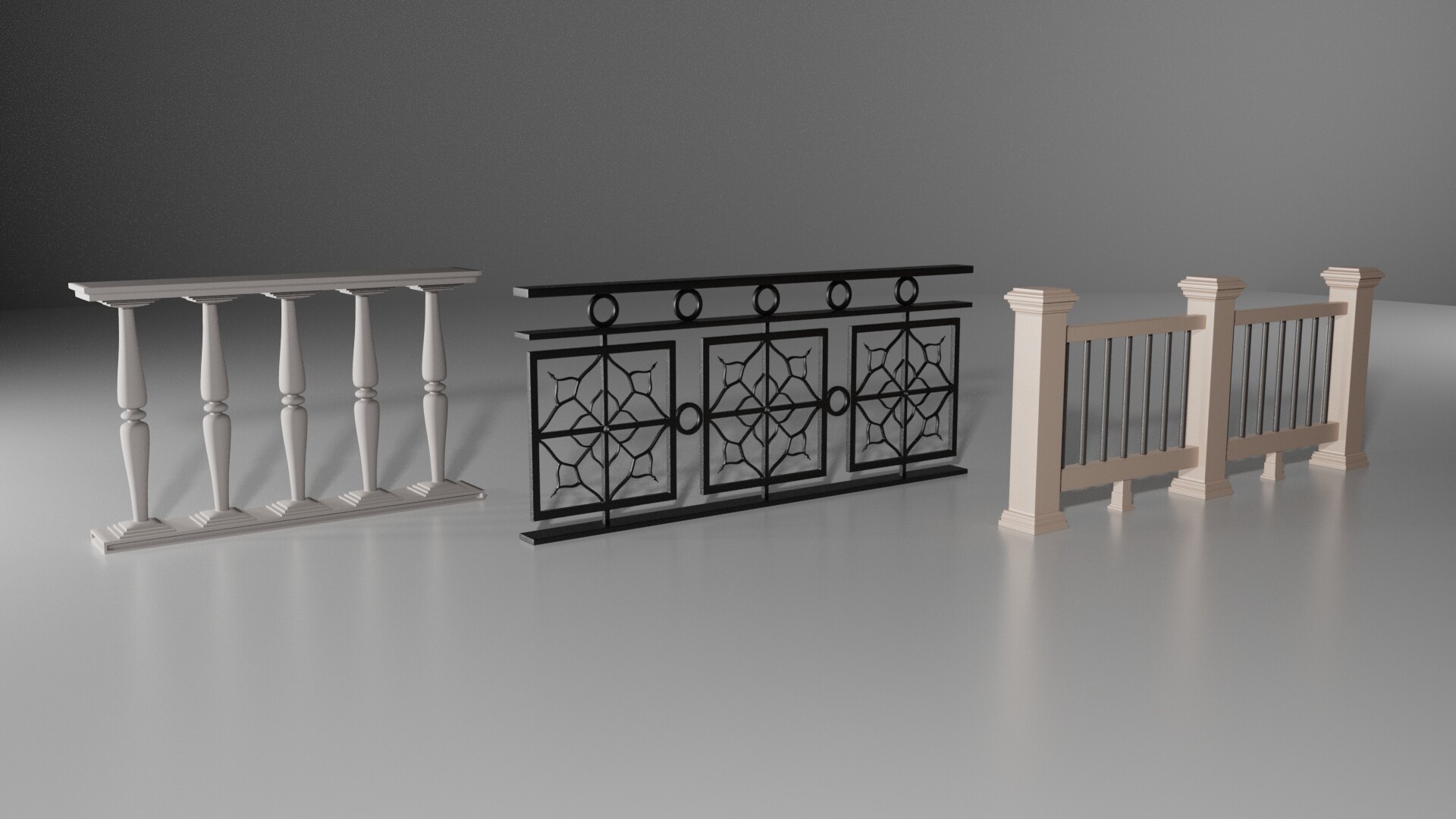 ArtStation - Railings - Hard surface