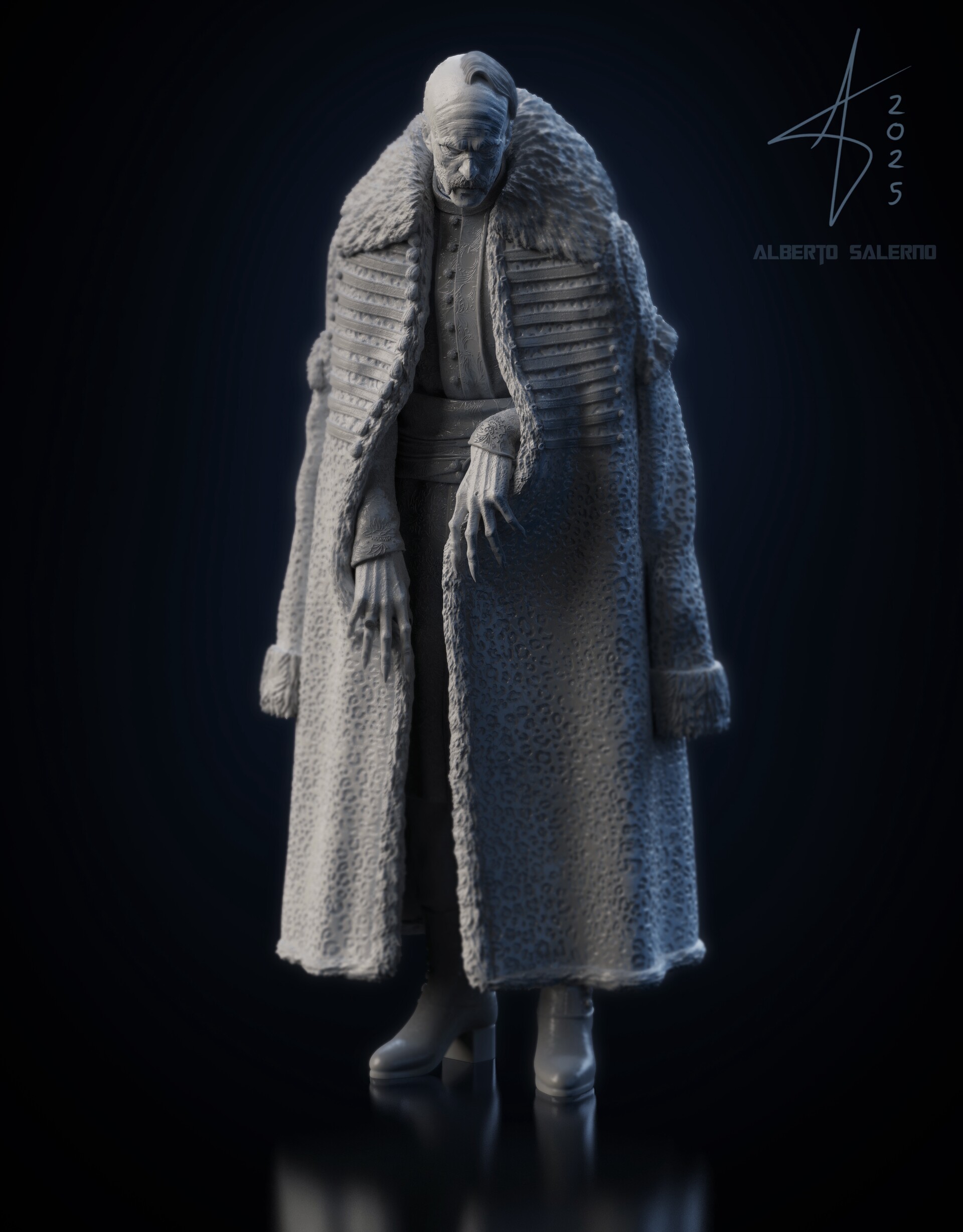 nosferatu coat fur