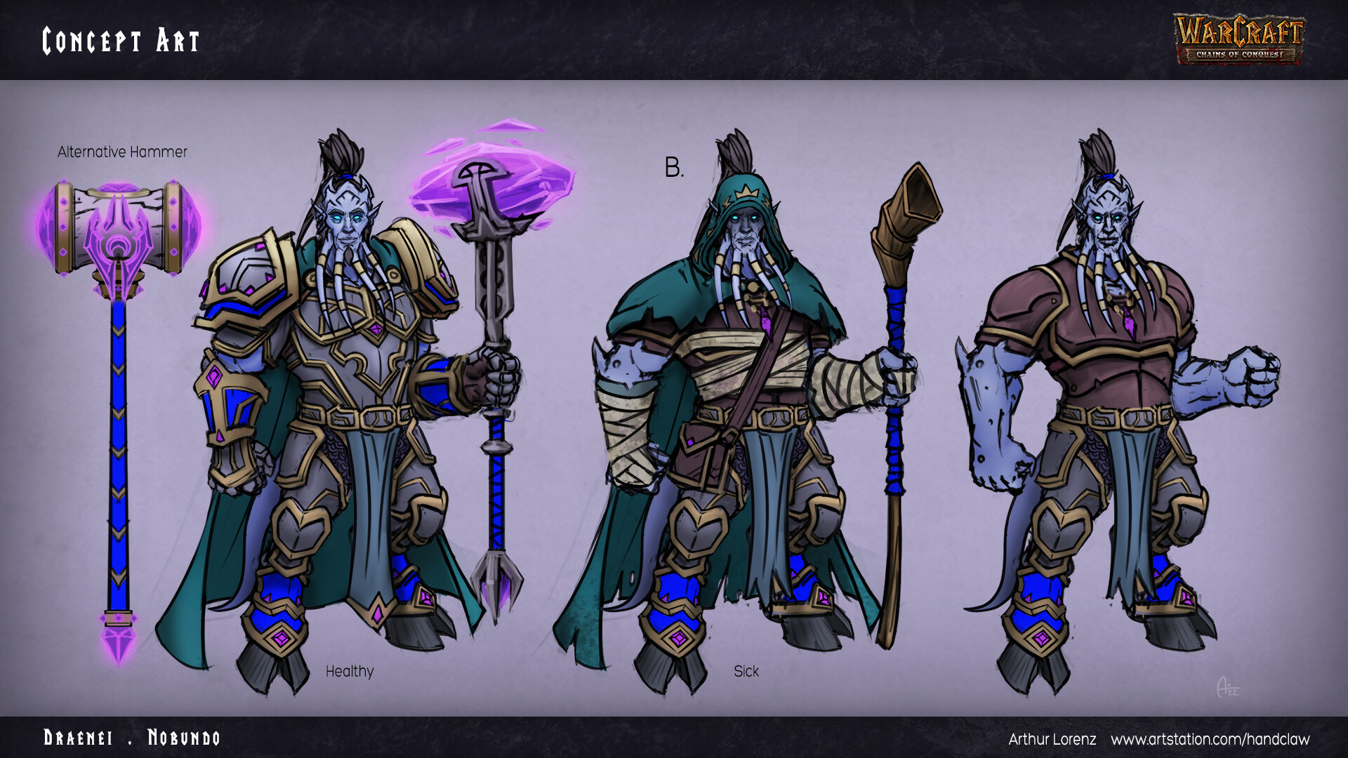 Arthur Lorenz - Warcraft Chains of Conquest Concept Art