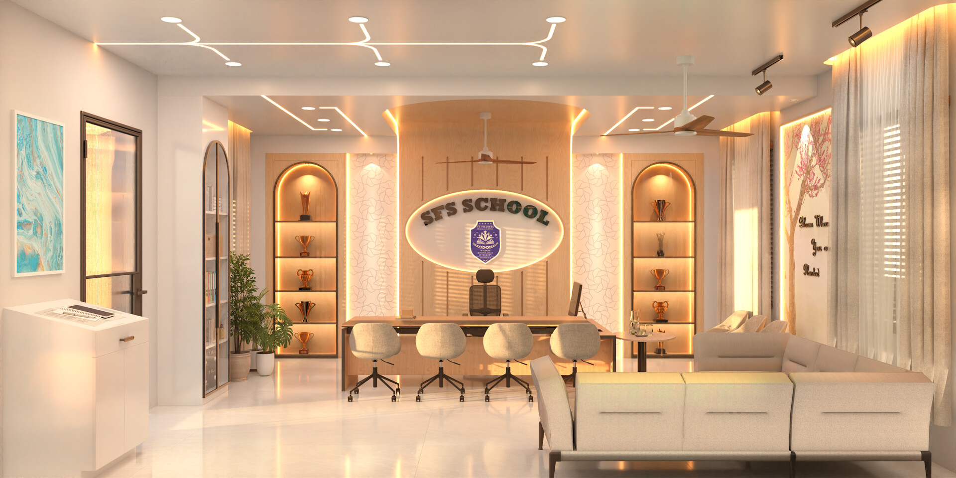 ArtStation - School Office Design