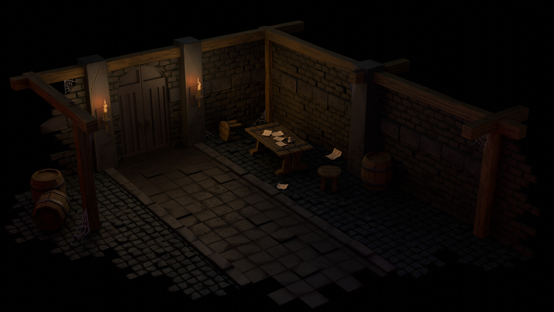 ArtStation - Stylized Dark Dungeon Interior