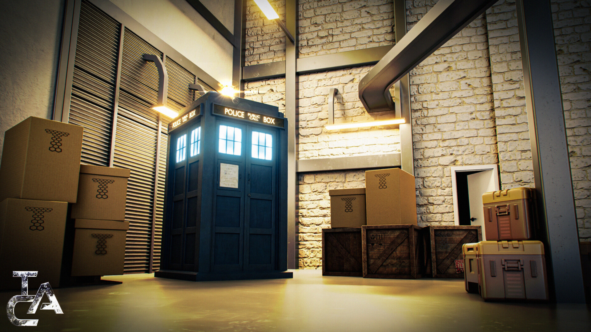 ArtStation - Doctor Who - Army of Ghosts - Shot Recreation