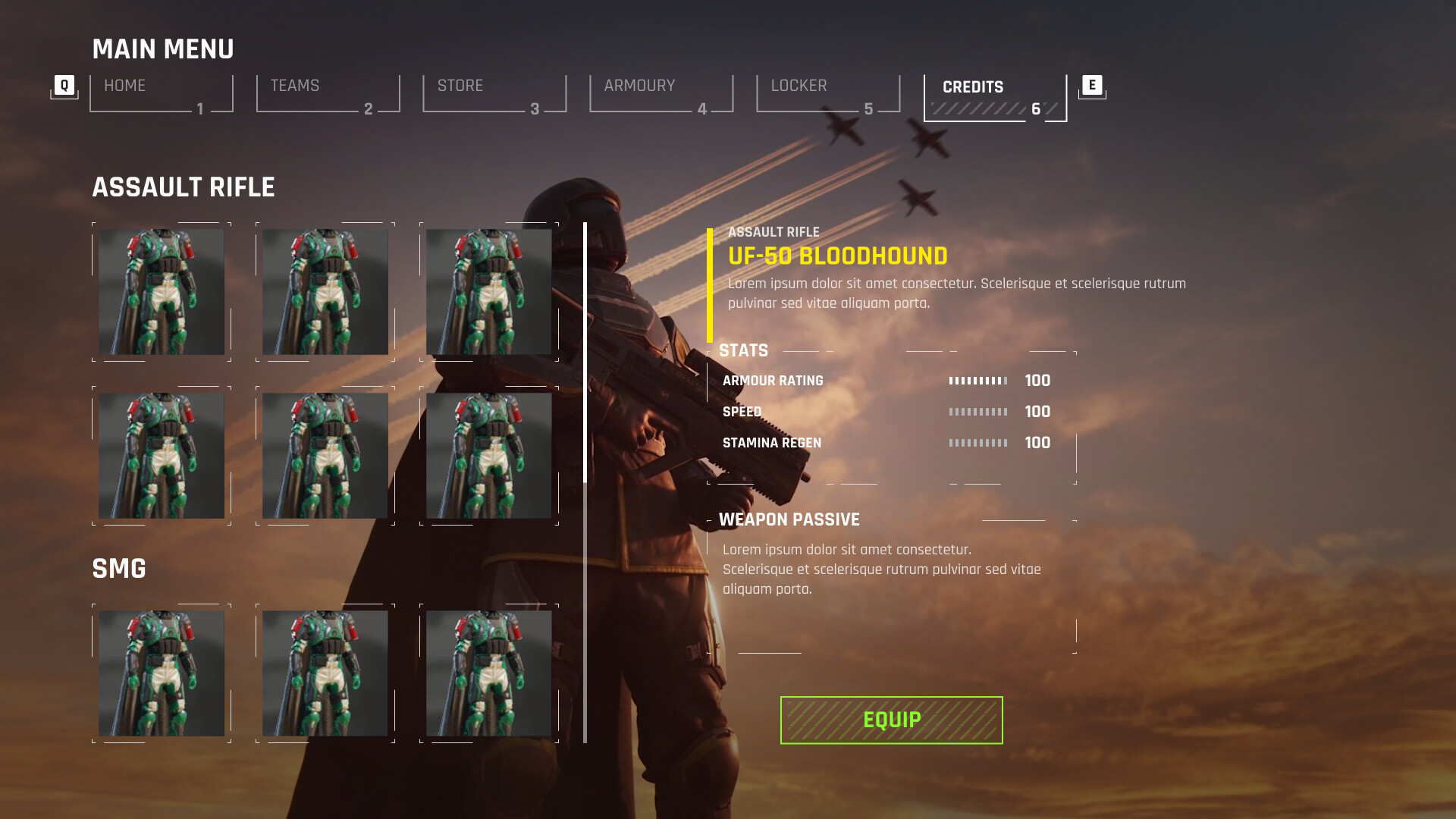 Solys Game User Interface Designer - Helldivers 2 UI / UX Design Remake