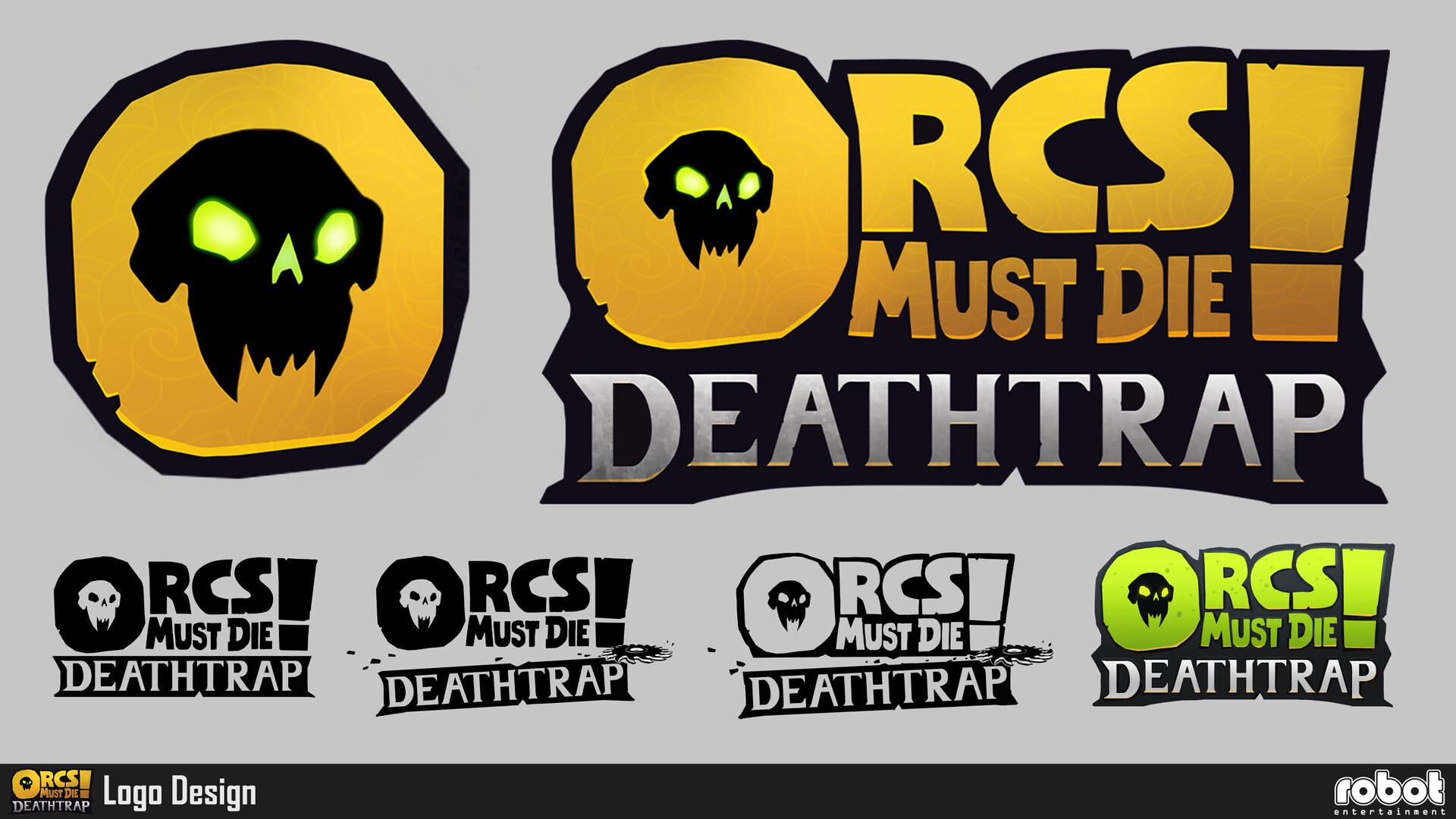Tim Kaminski - Orcs Must Die: Deathtrap - Logo Design