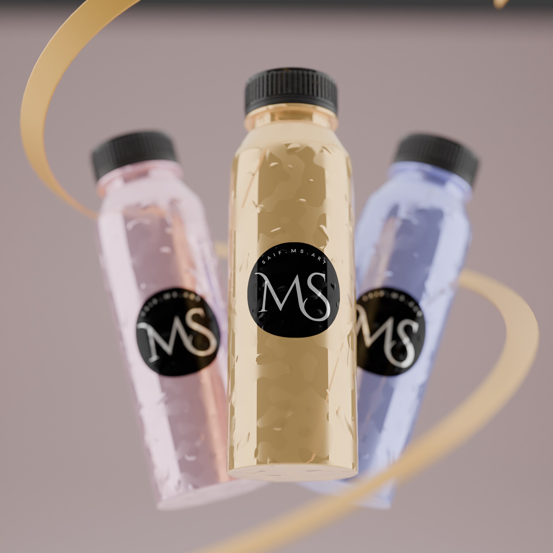 ArtStation - Luxury Bottle Design – 3D Visualization