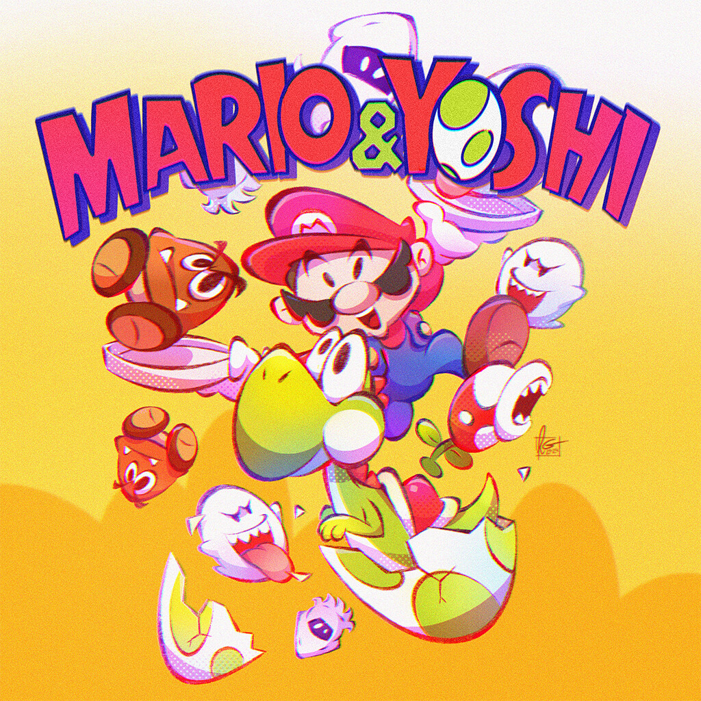 ArtStation - Mario & Yoshi