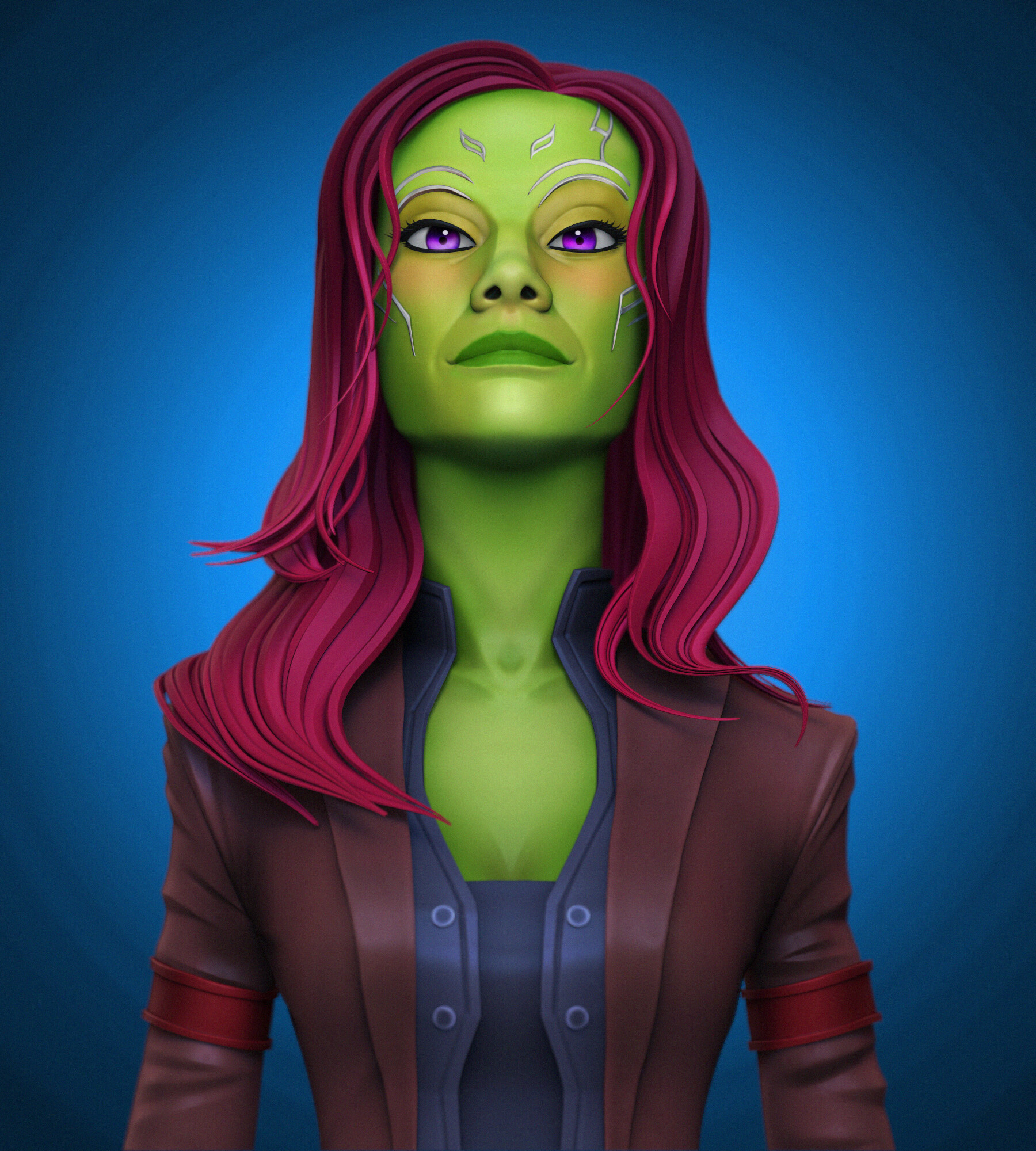 ArtStation - Stylized character Gamora