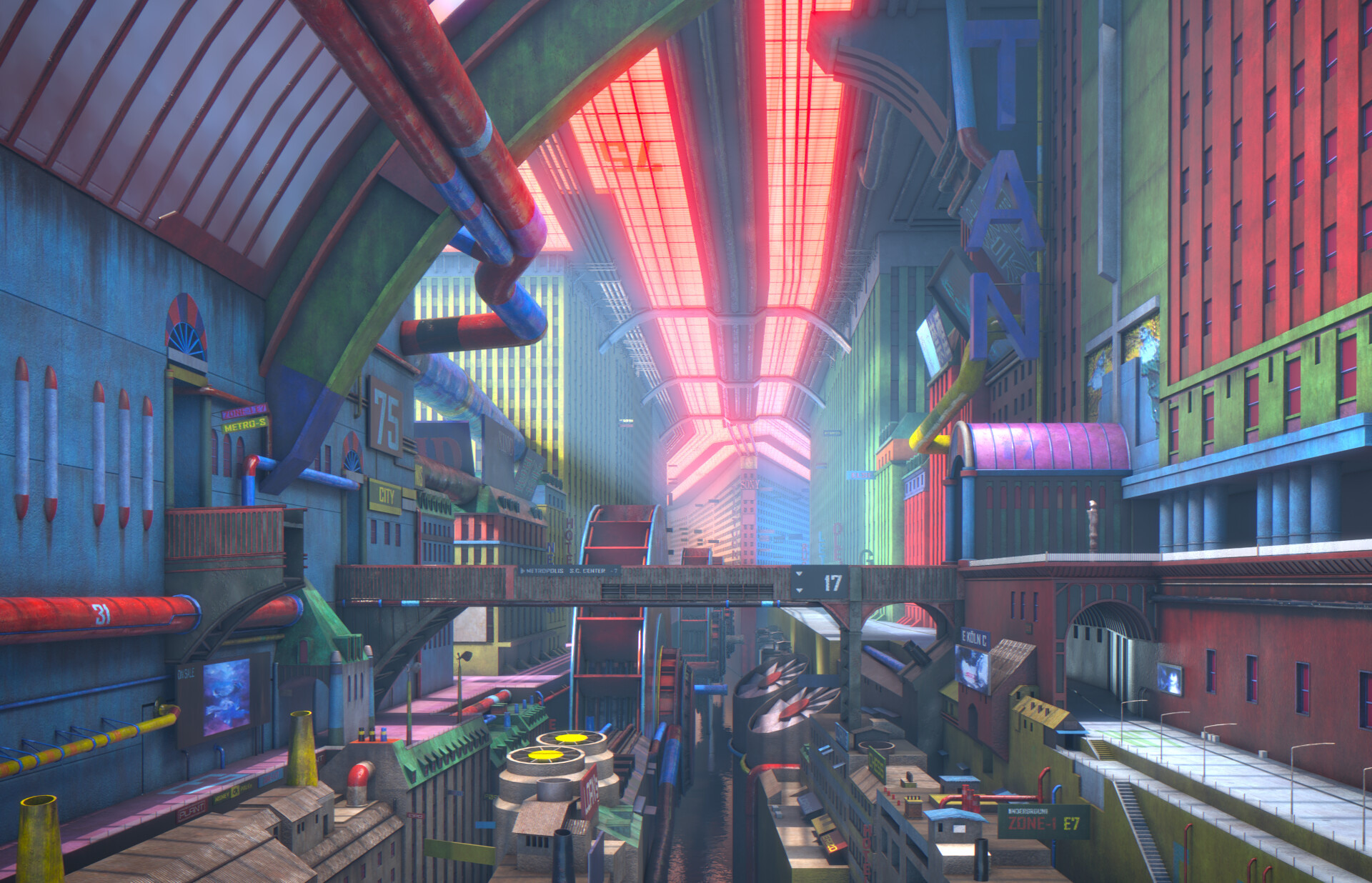 ArtStation - Metropolis - Final Project, Advanced Term at Think Tank