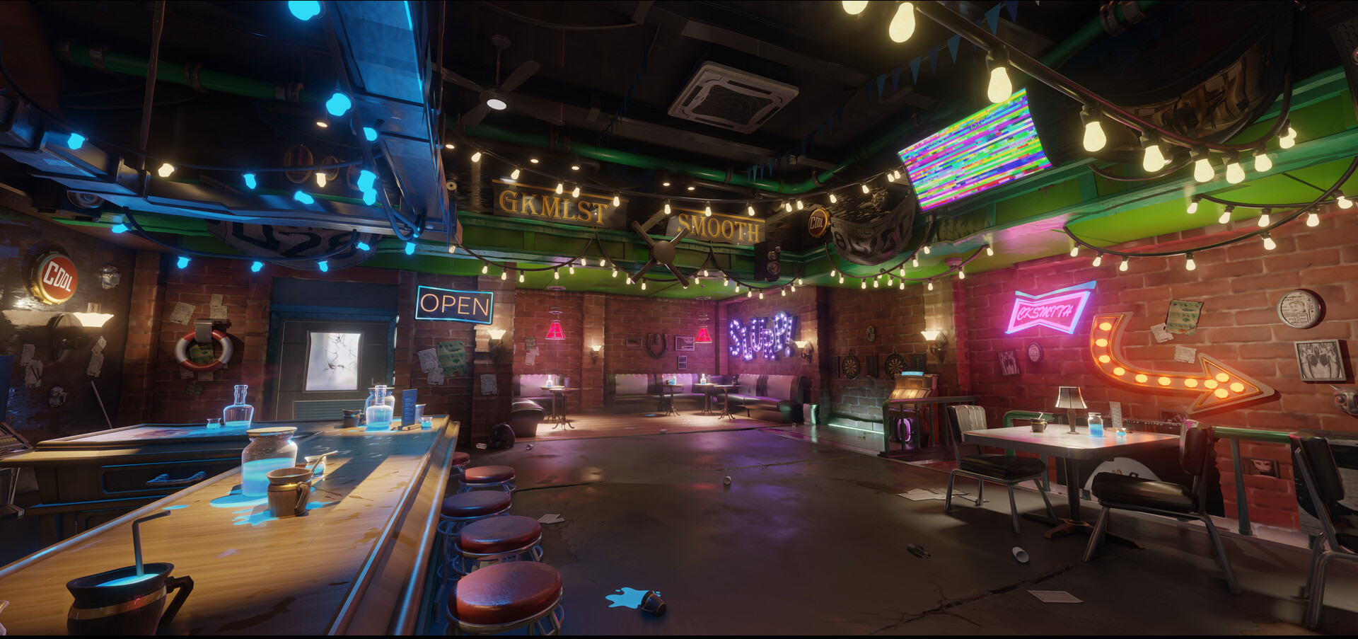 ArtStation - Fortnite_Bar interior