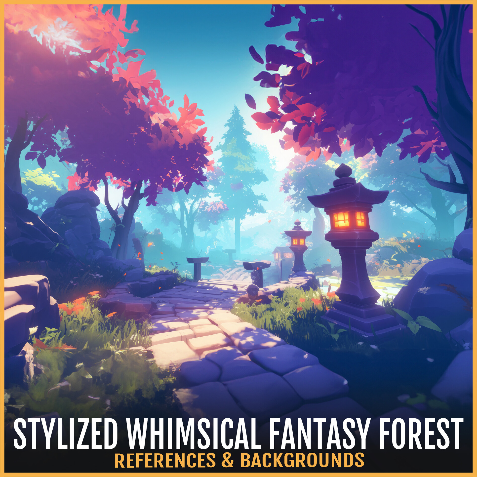 ArtStation - 303 Stylized Whimsical Fantasy Forest