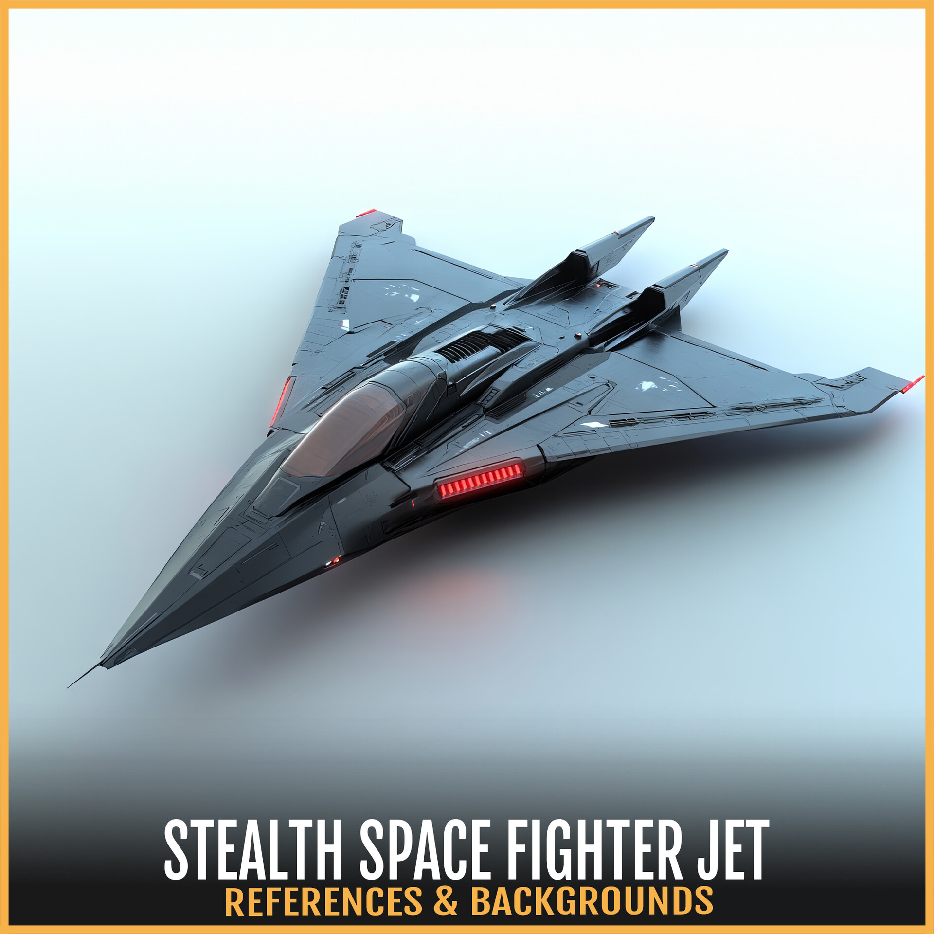 ArtStation - 303 Stealth Space Fighter Jet
