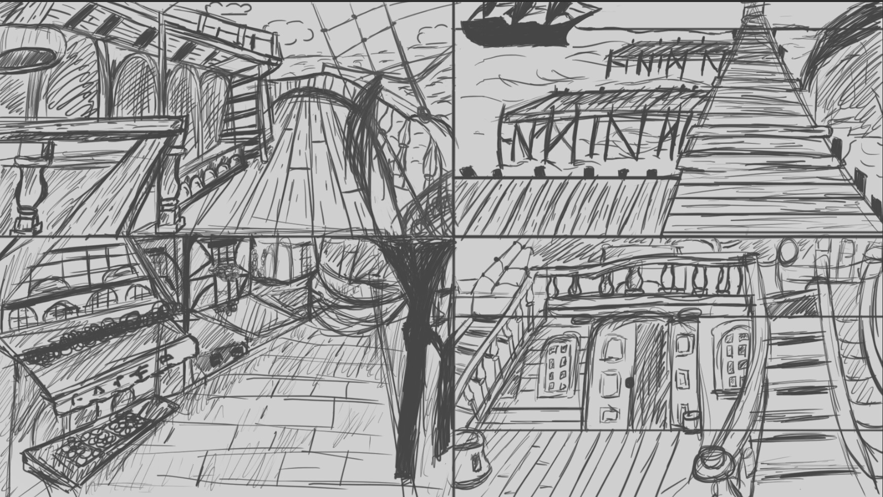 ArtStation - pirate world sketches
