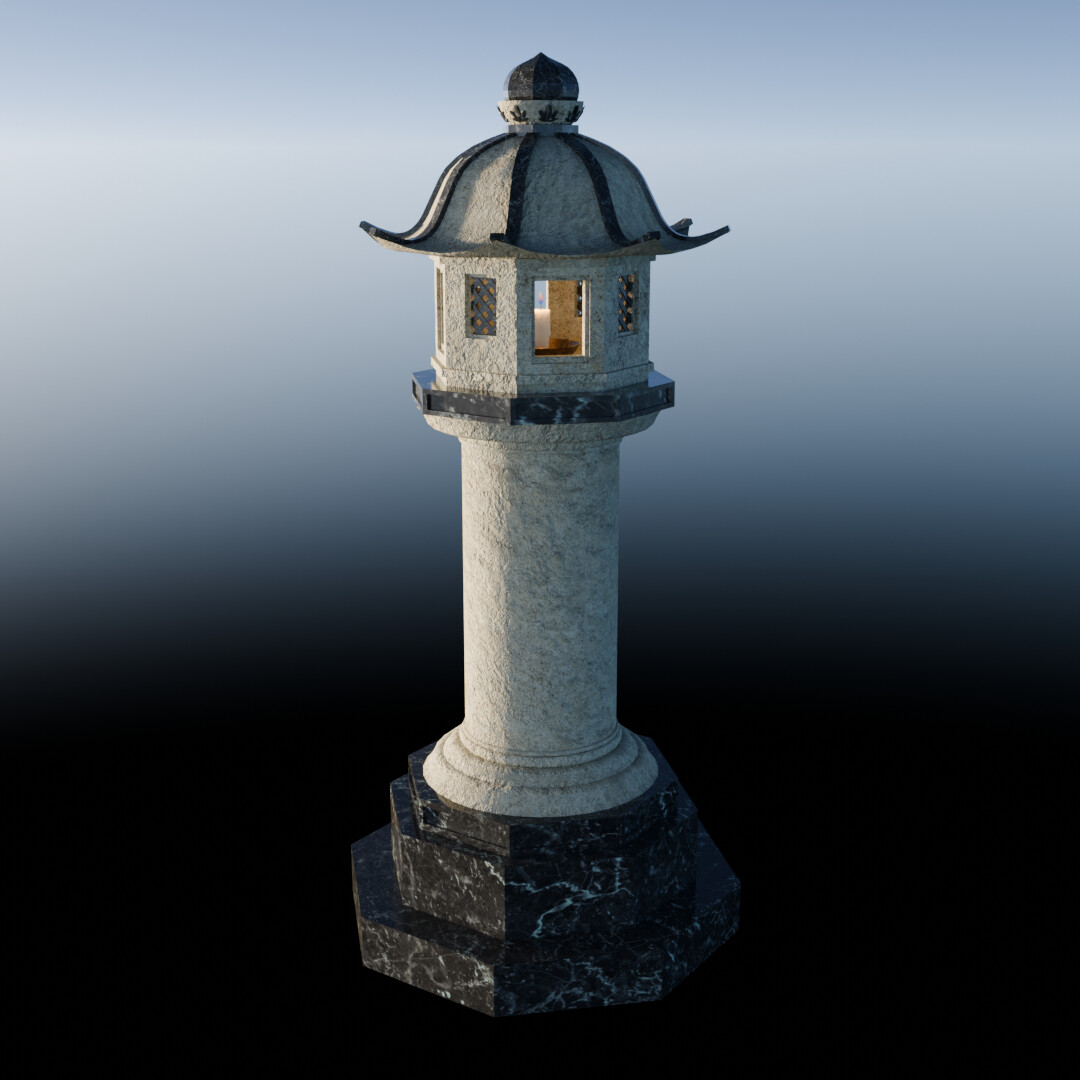 ArtStation - A Stone Lantern