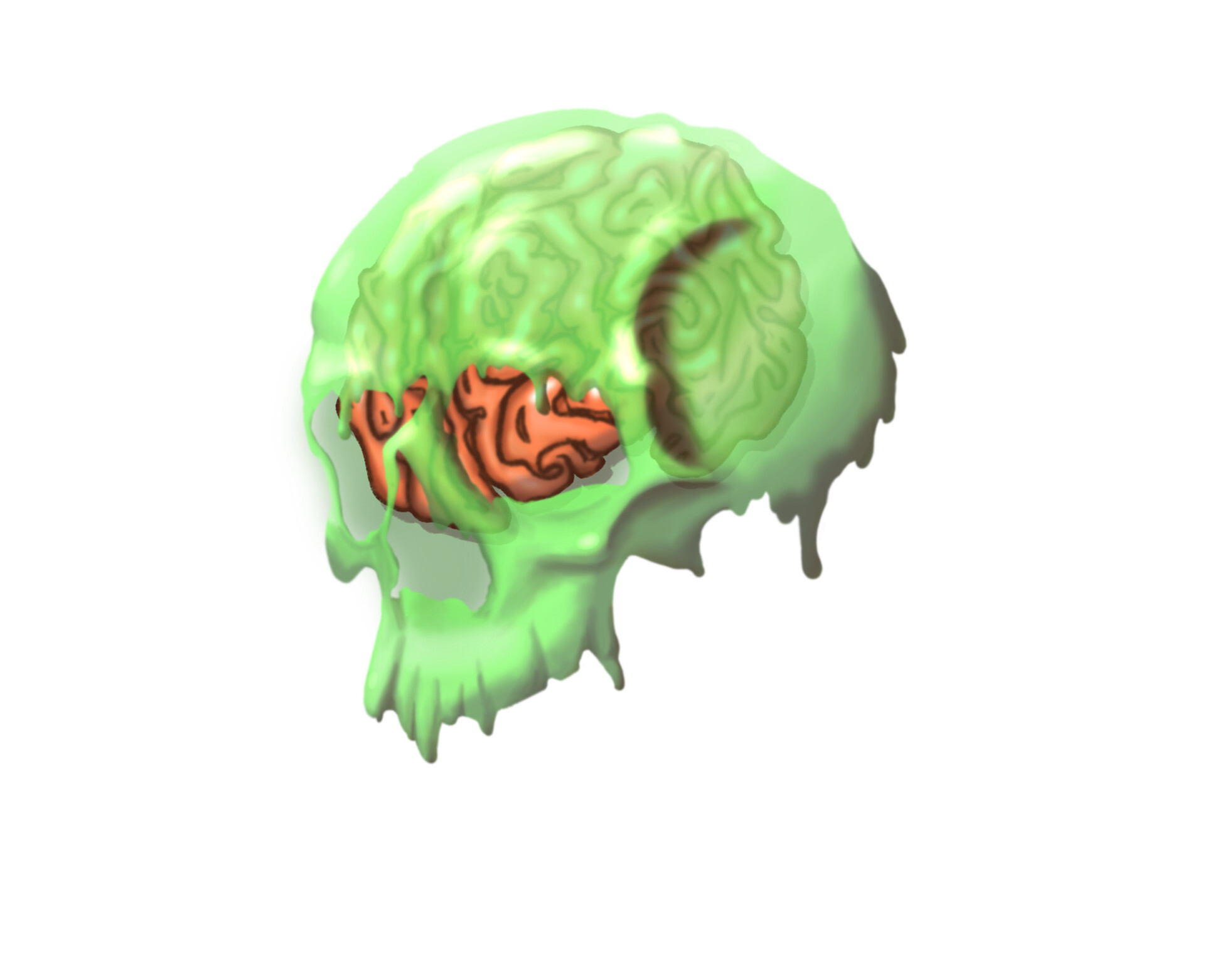 ArtStation - slime skull