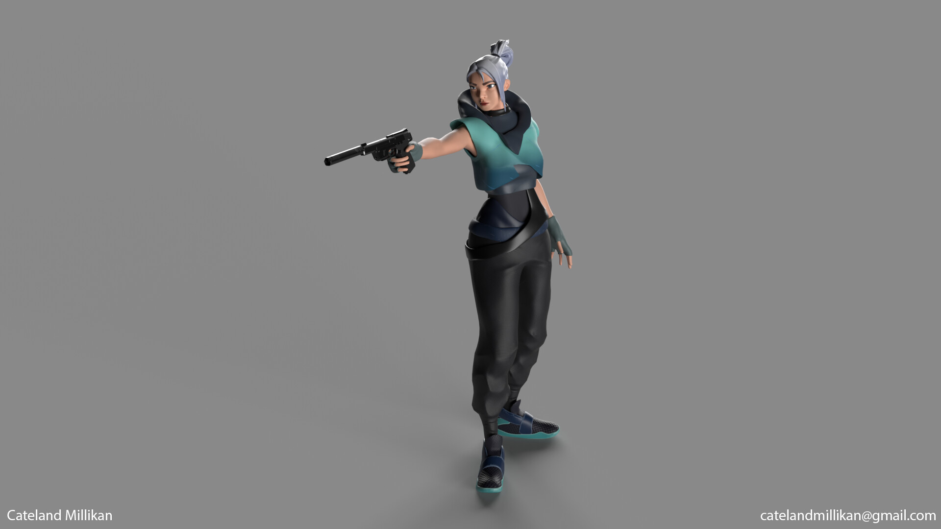 Cateland Millikan - Jett Character Model (Valorant)