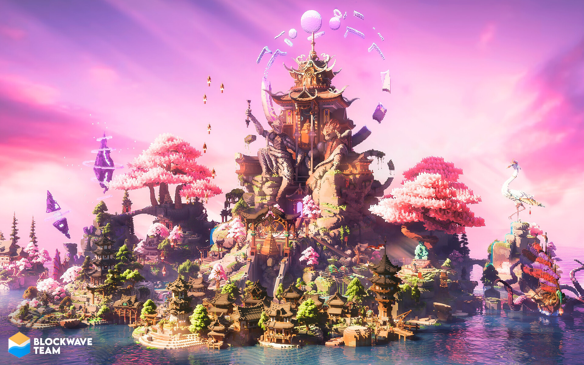 ArtStation - Oriental Blossom | Minecraft Build