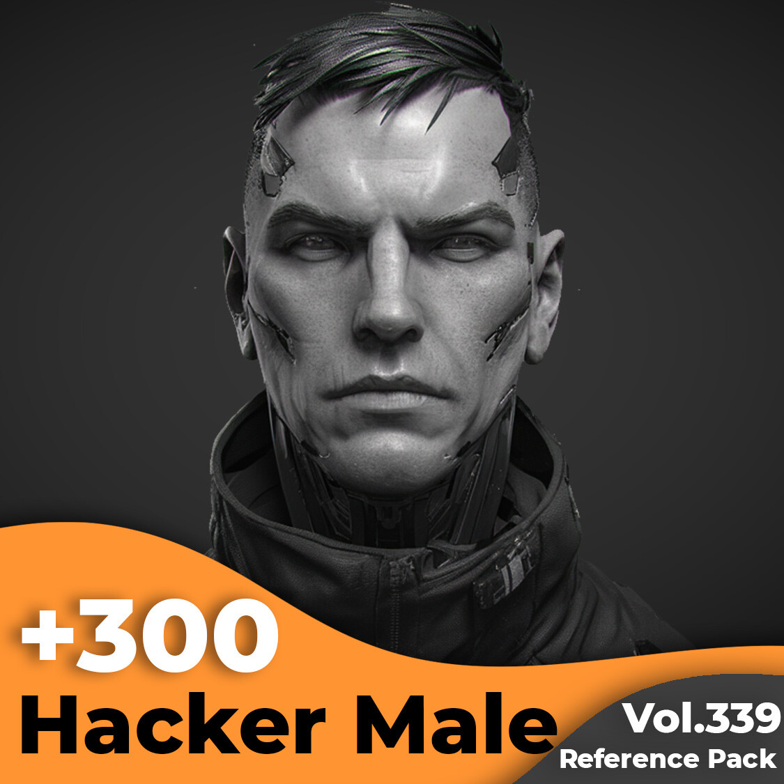 ArtStation - +300 Hacker Male Head Sculpt Reference Images(4k)