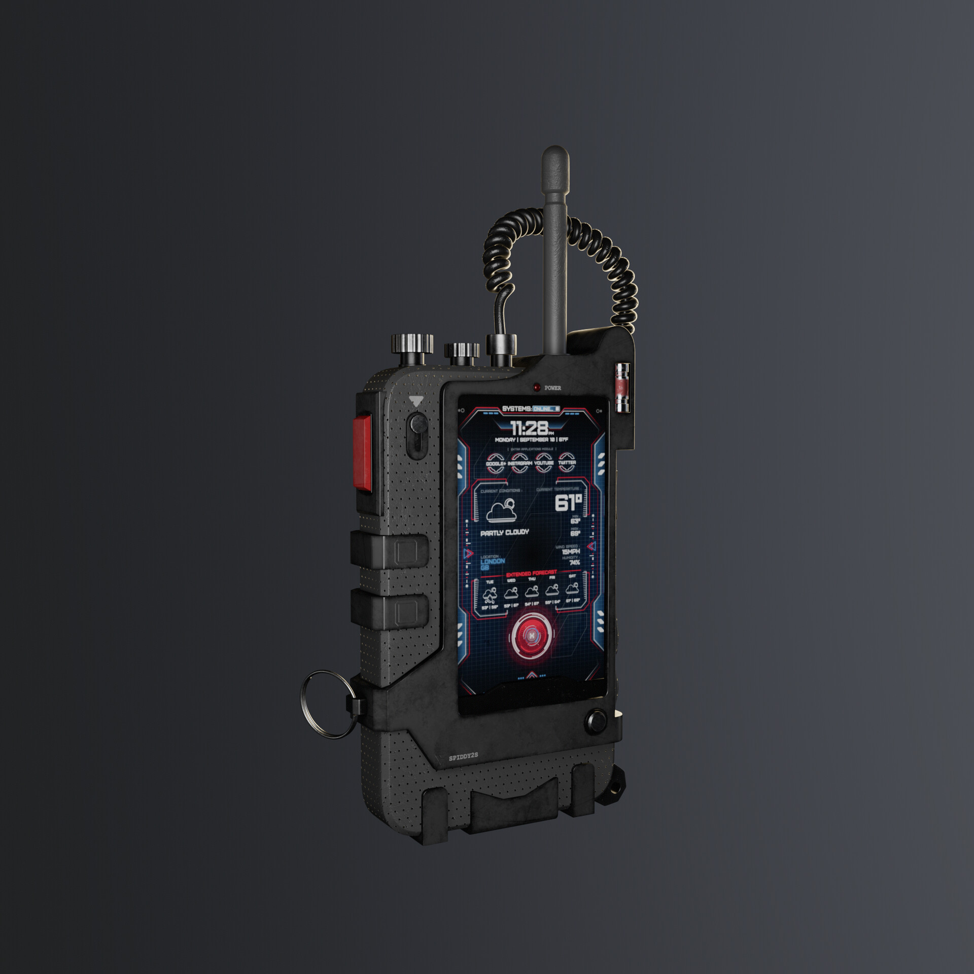 ArtStation - Sci-Fi Walkie Talkie Radio