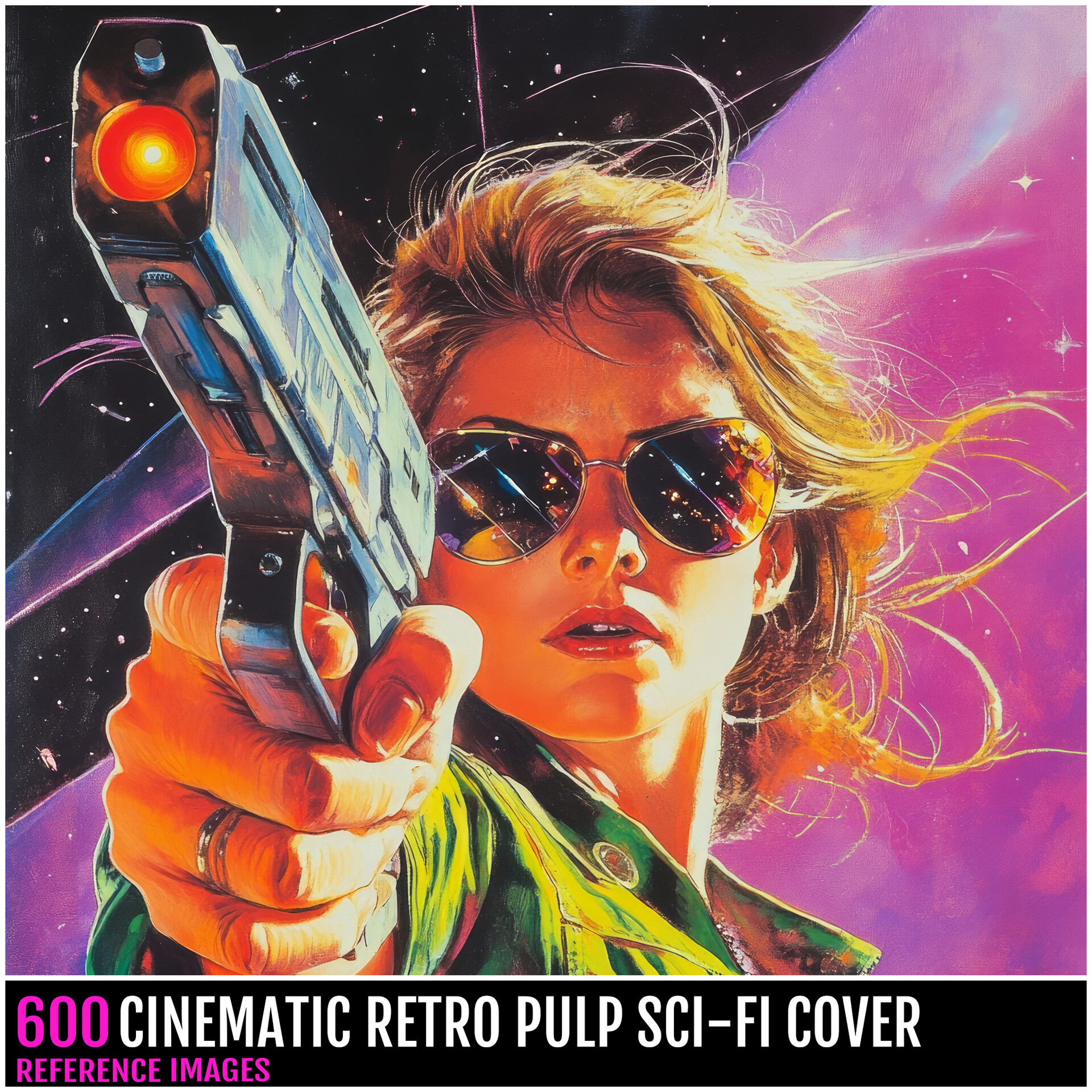 ArtStation - 600 CINEMATIC RETRO PULP SCI-FI COVER