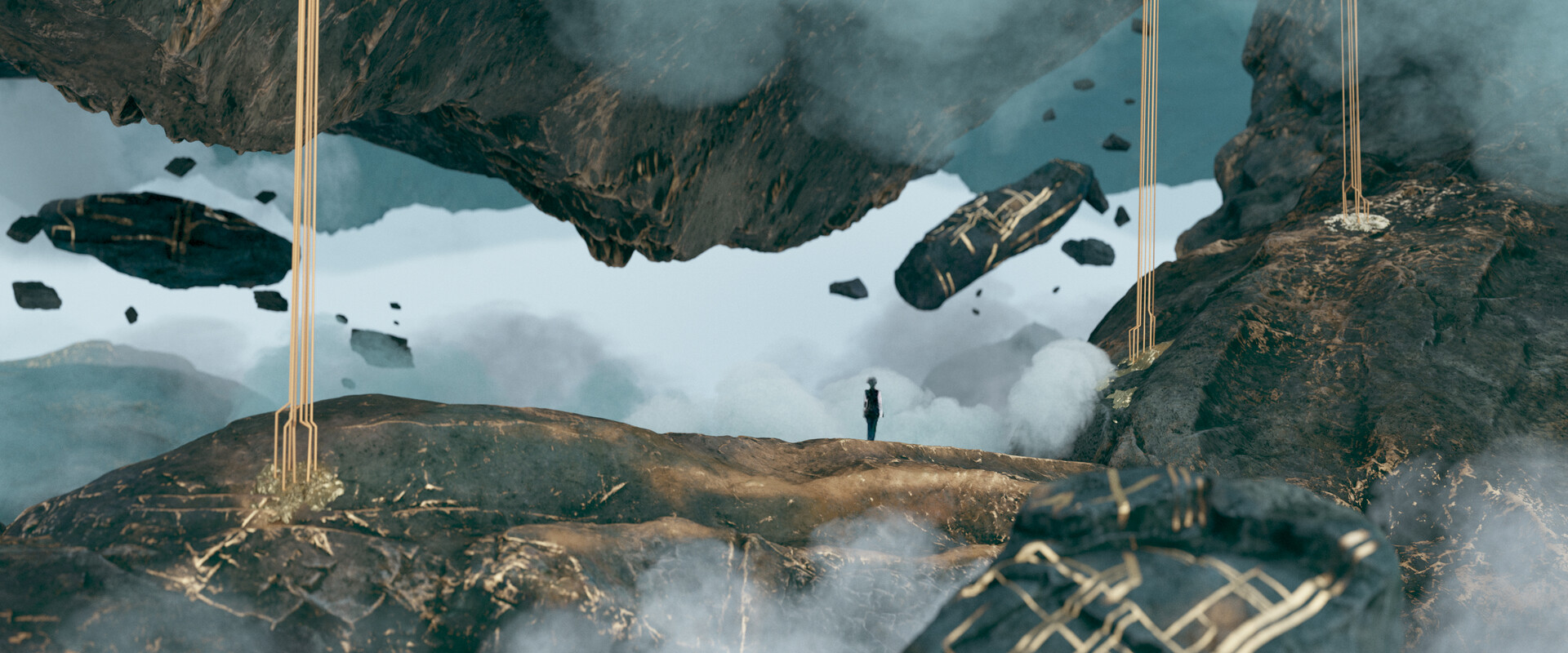 ArtStation - Floating Rocks Scene