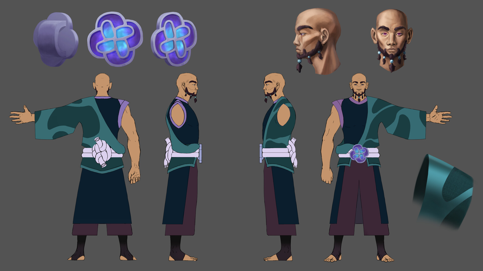 Aleksandar Bachvarov - Clash of elements - Water monk Xìng Liú