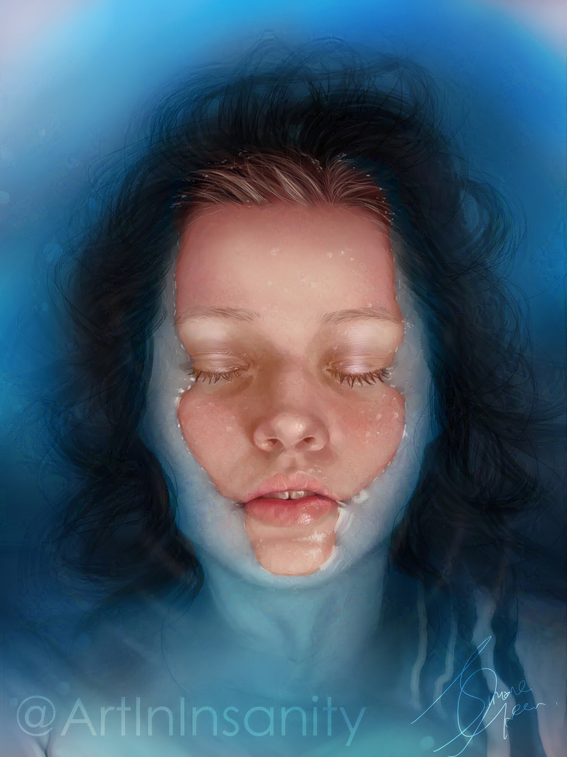 ArtStation - Keep Breathing - Self Portrait